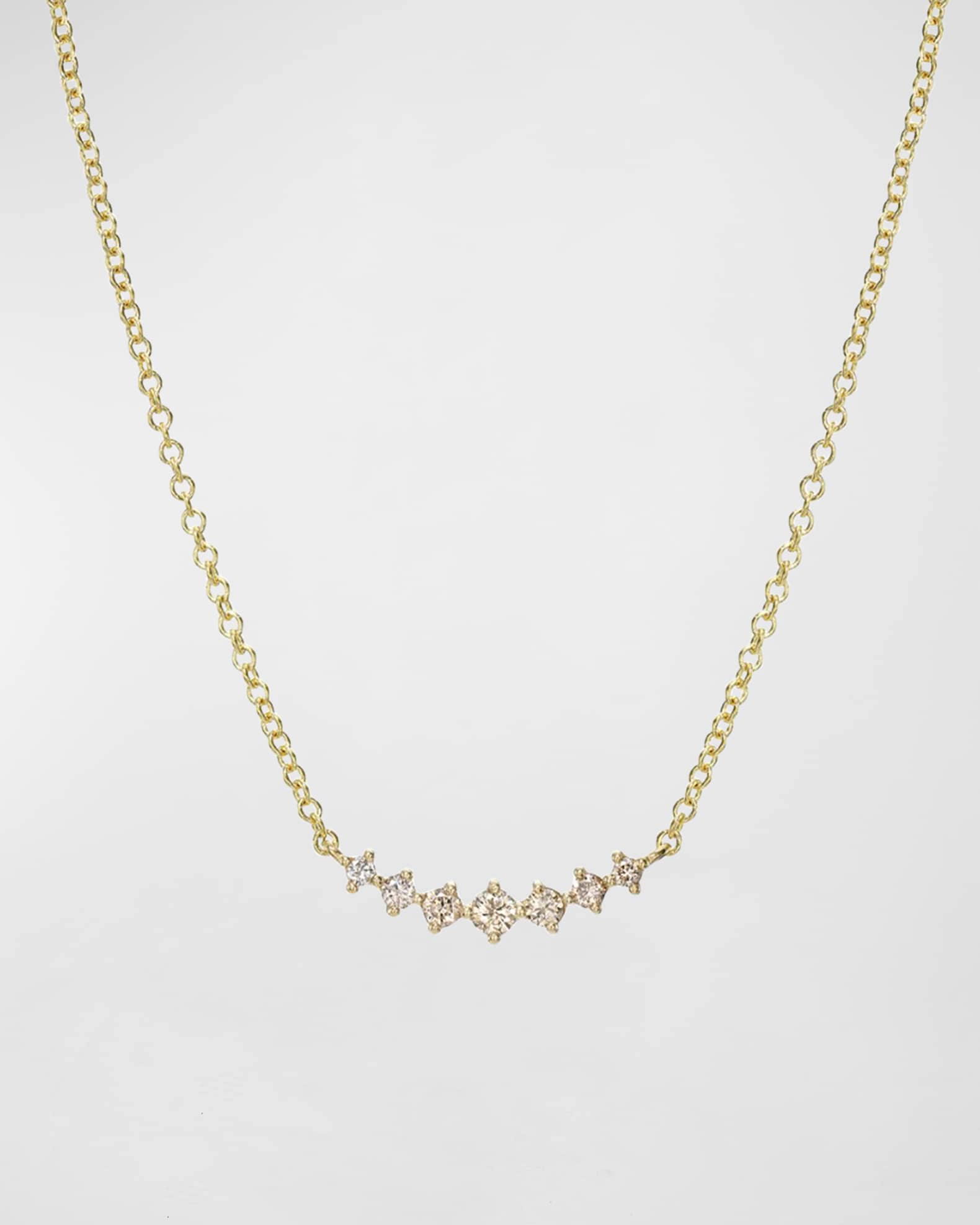 Zoe Lev Jewelry Diamond Cluster Necklace | Neiman Marcus