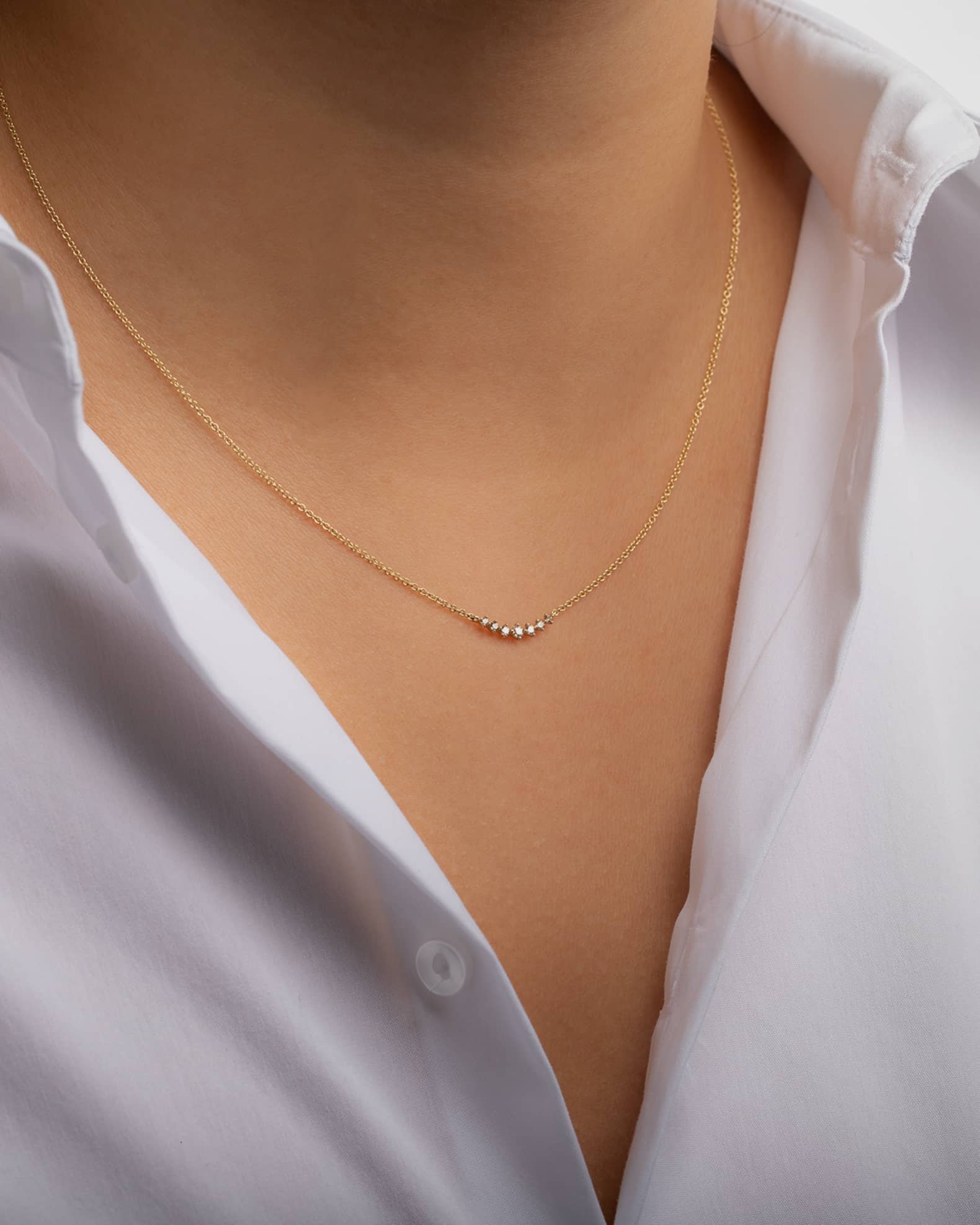 Zoe Lev Jewelry Diamond Cluster Necklace | Neiman Marcus