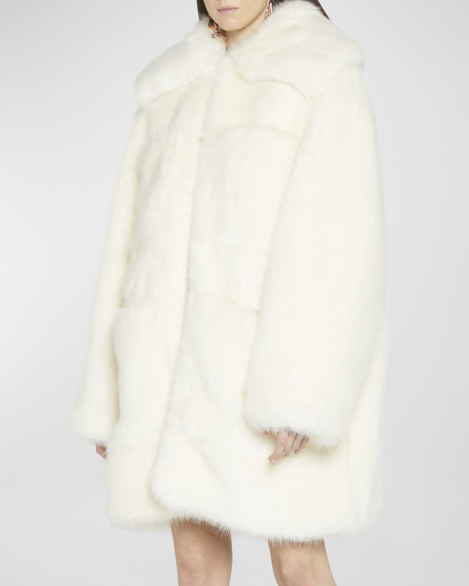 Dsquared2 Oversized Faux Fur Coat | Neiman Marcus