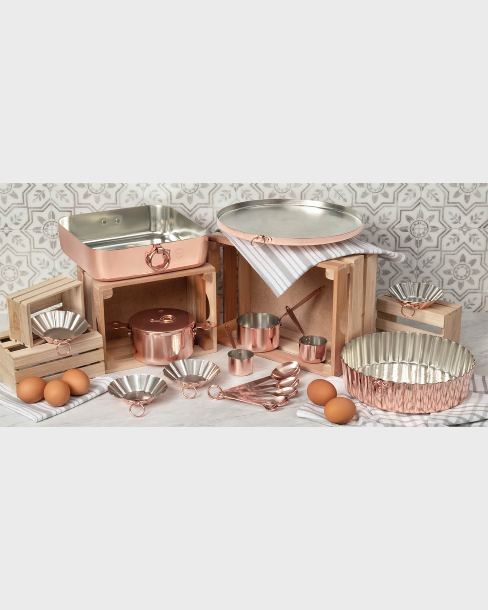 Coppermill Kitchen Vintage-Inspired Copper Fluted Cake Pan | Neiman Marcus