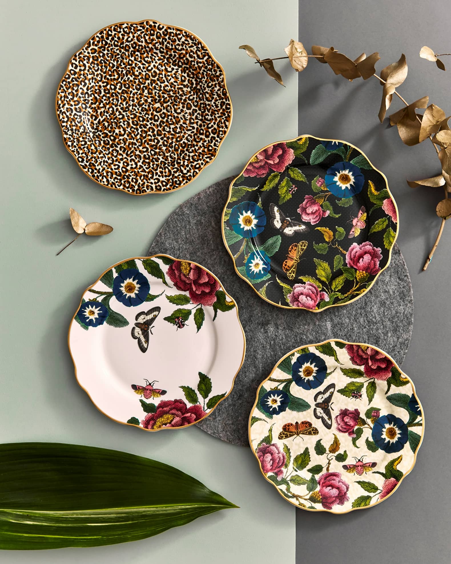 Spode Assorted Creatures of Curiosity Dessert Plates, Set of 4 | Neiman ...