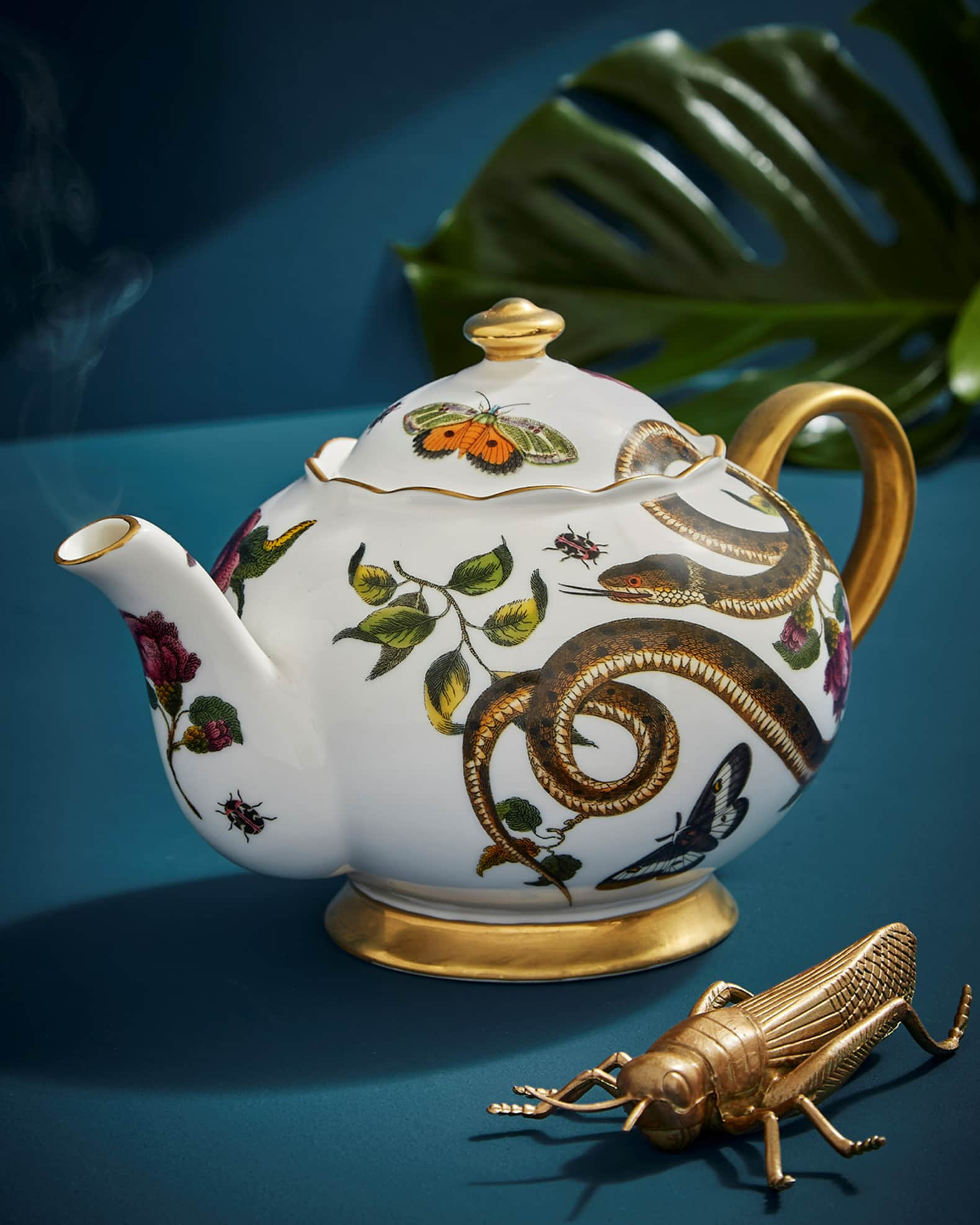 Spode Creatures of Curiosity Snake Teapot | Neiman Marcus