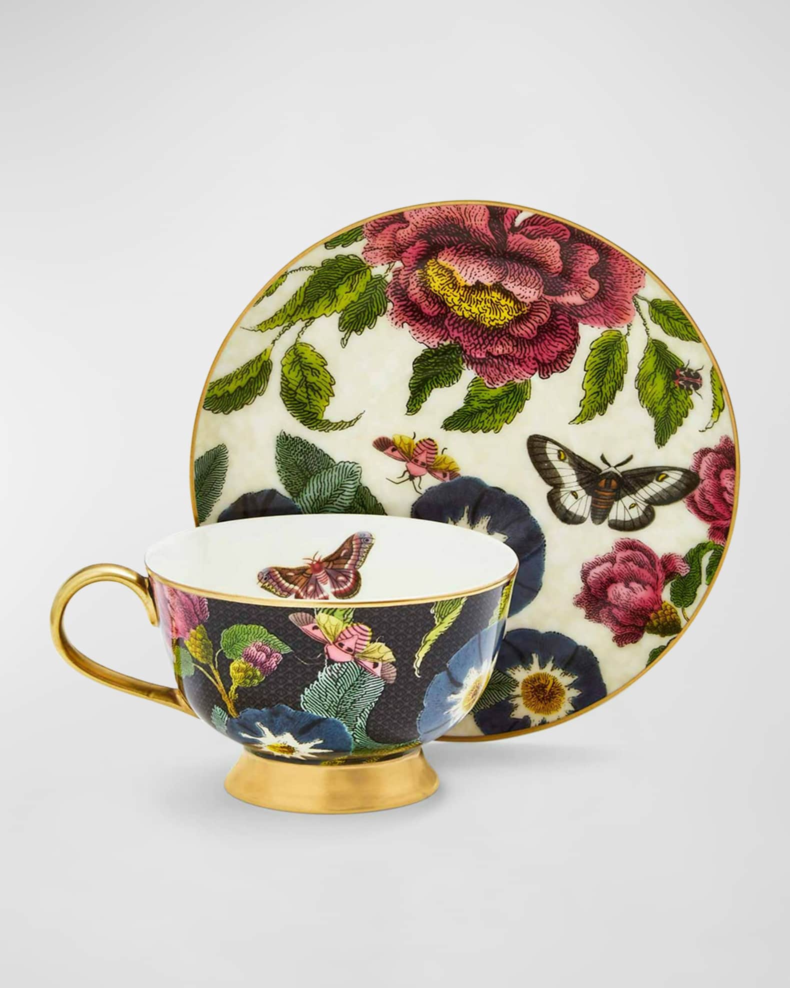 Spode Creatures of Curiosity Teacup and Saucer | Neiman Marcus