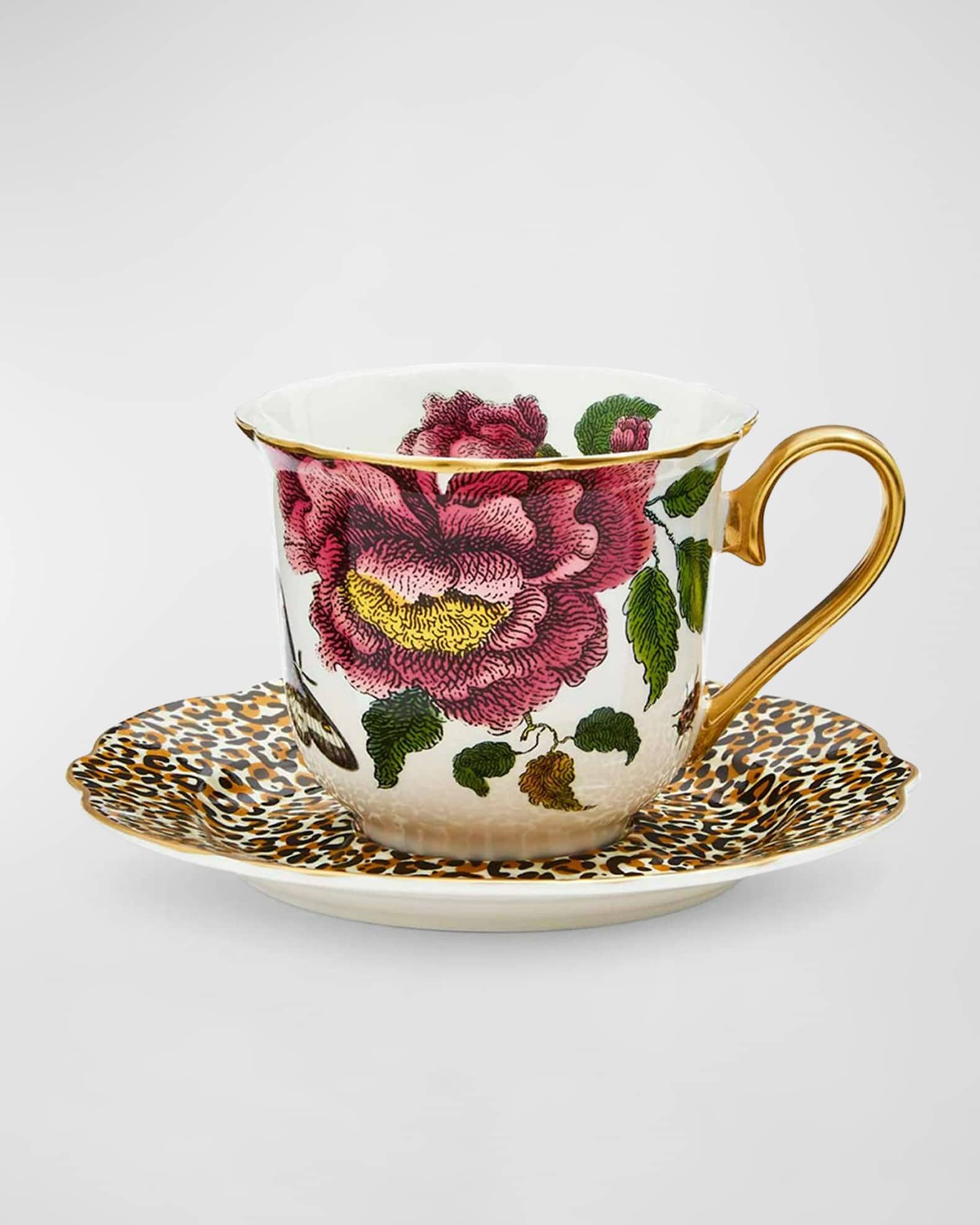 Spode Creatures of Curiosity Teacup and Saucer | Neiman Marcus
