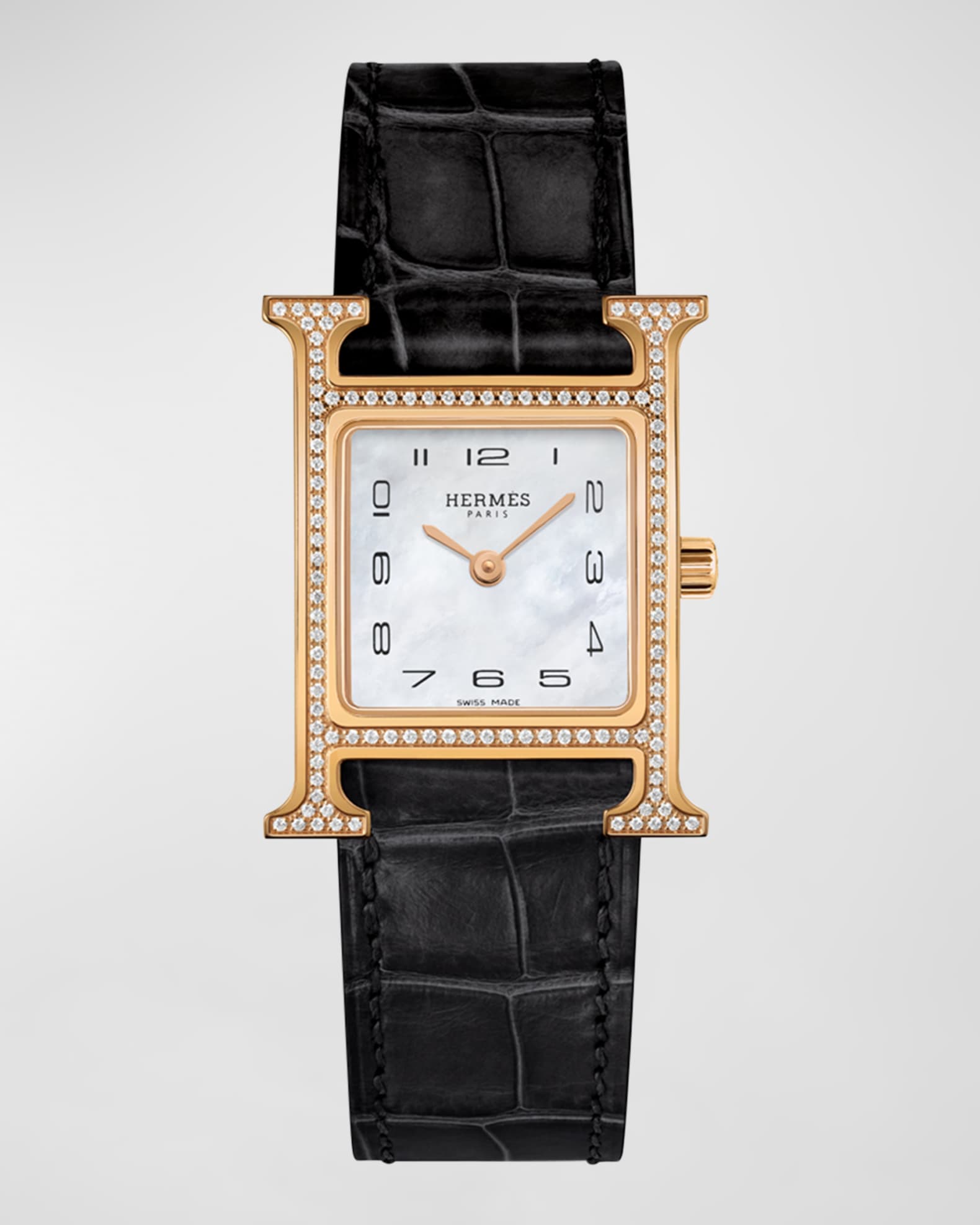 Hermes Heure H Watch, Small Model, 25 mm | Neiman Marcus