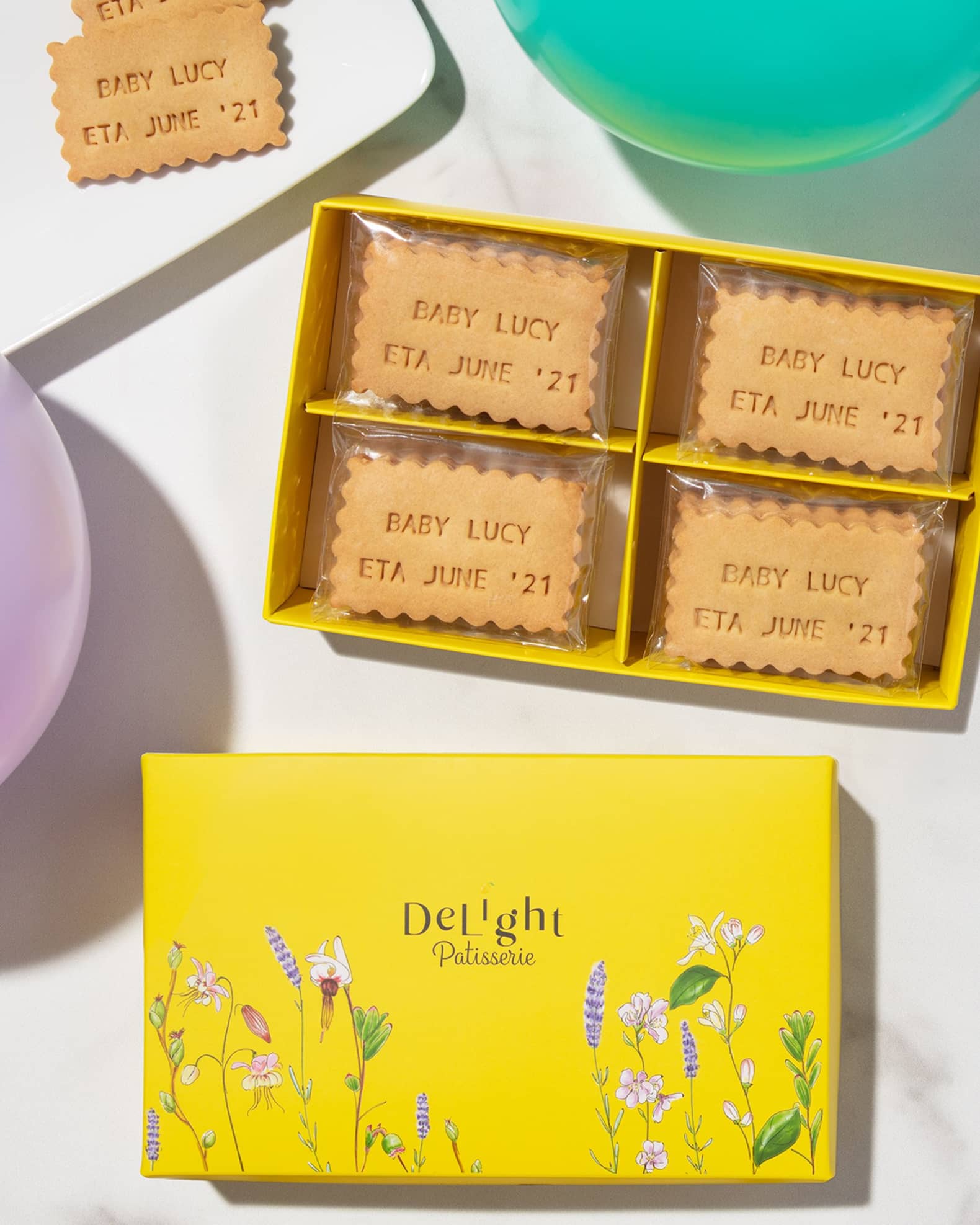 Delight Patisserie Custom Message Shortbread Cookies - Personalized ...