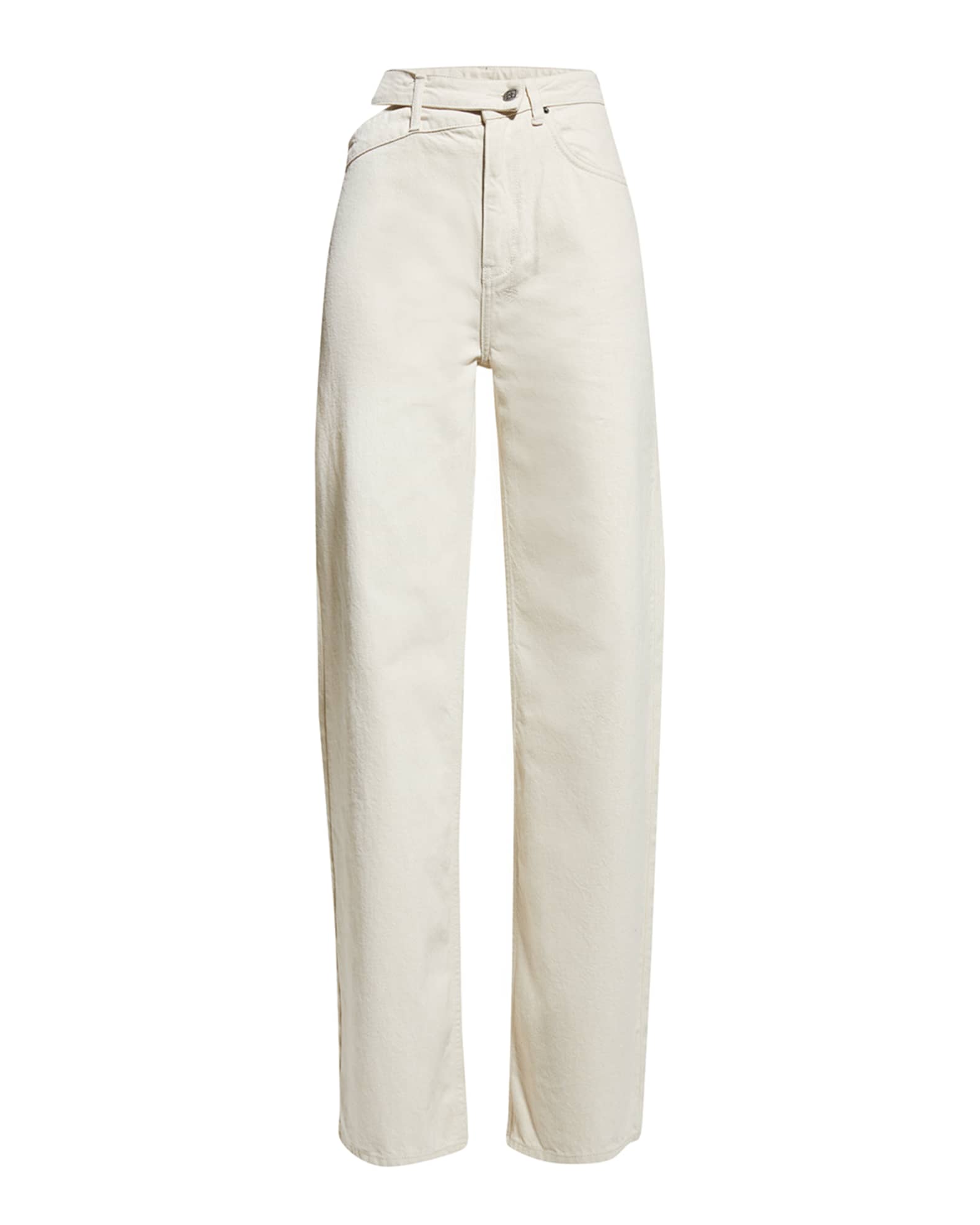 Ksubi Wide-Leg Jeans with Detached Waist | Neiman Marcus