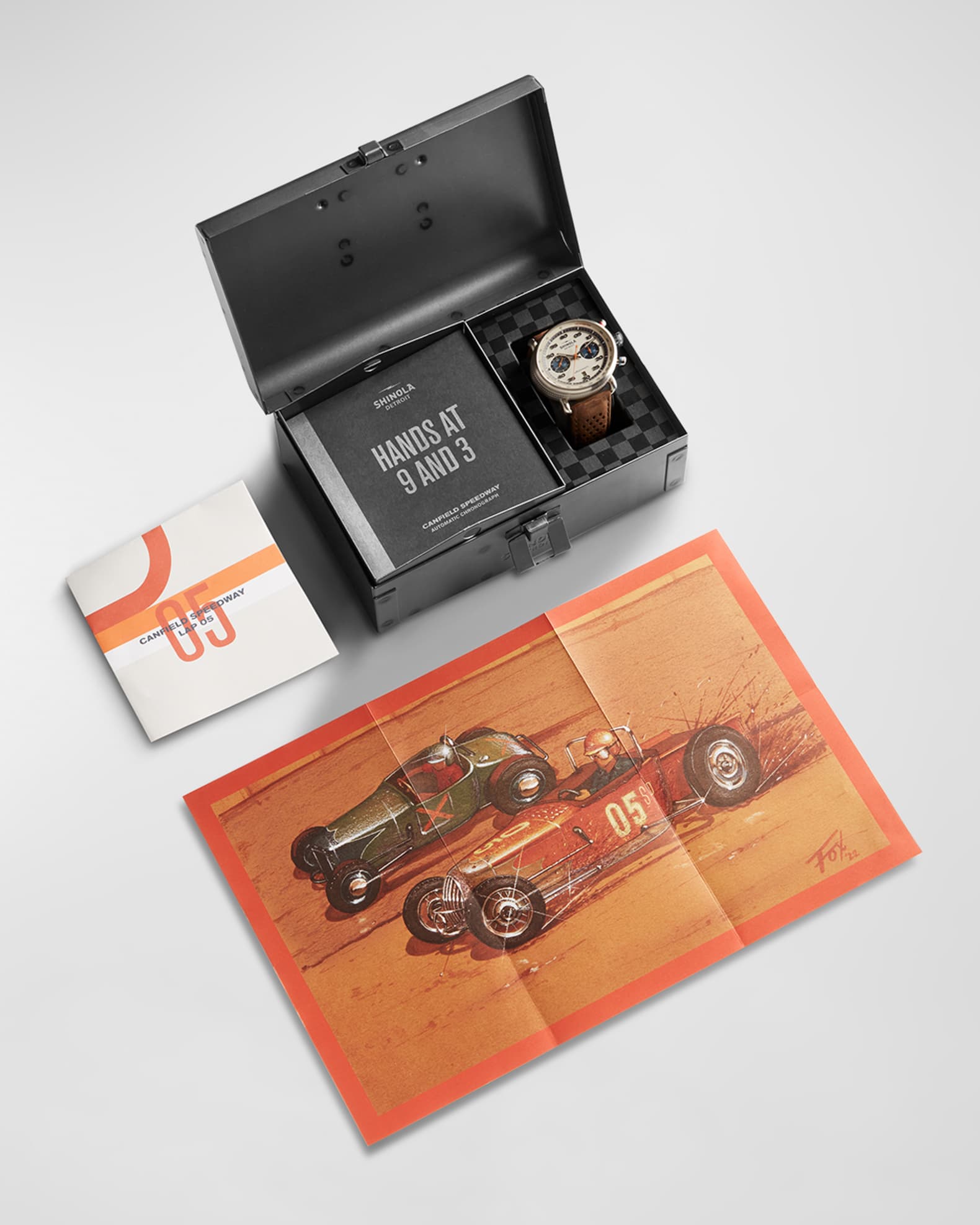Shinola Men's Limited Edition Lap 5 Canfield Speedway Watch Gift Set ...