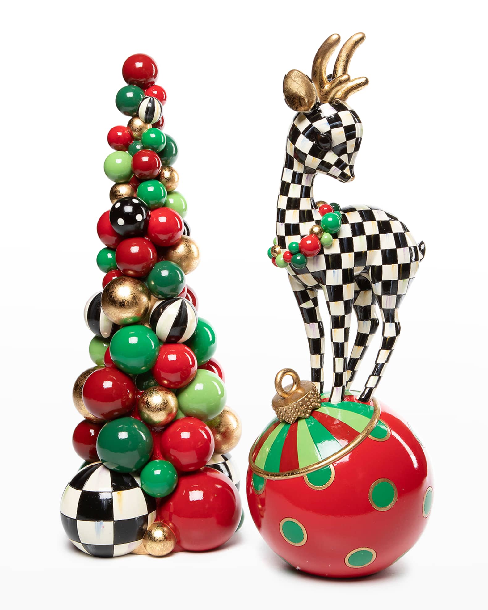 Holiday Tree & Deer On Ornament | Neiman Marcus