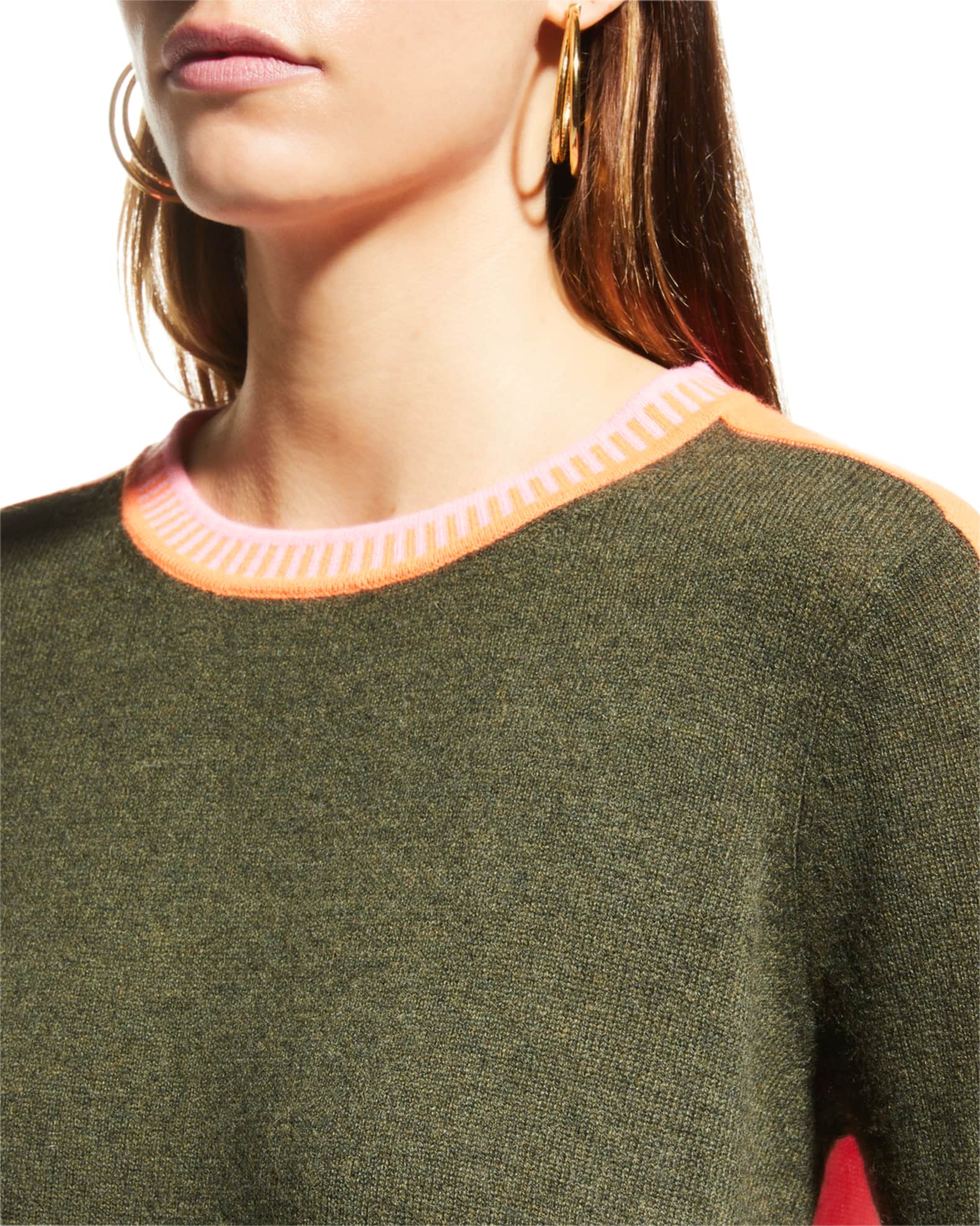 Lisa Todd Third Wheel Colorblock Cashmere Sweater | Neiman Marcus