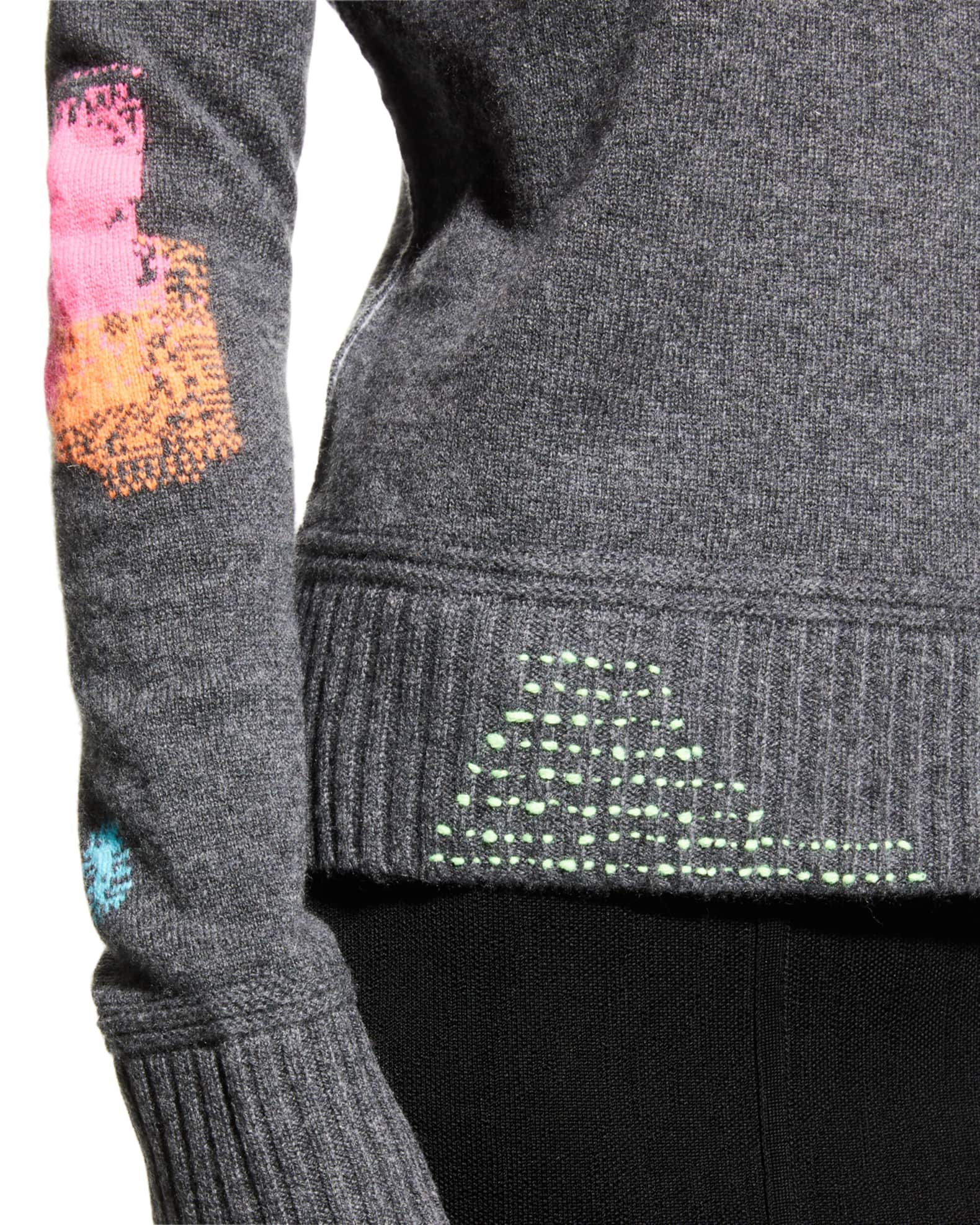 Lisa Todd Oh Darn Crewneck Cashmere Sweater | Neiman Marcus