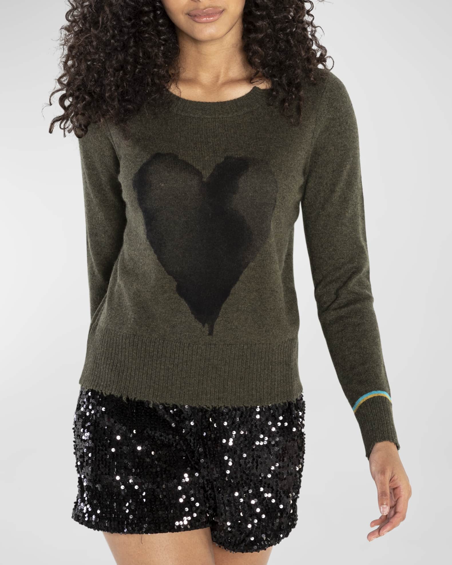 Lisa Todd Ice Breaker Cashmere Heart Sweater | Neiman Marcus