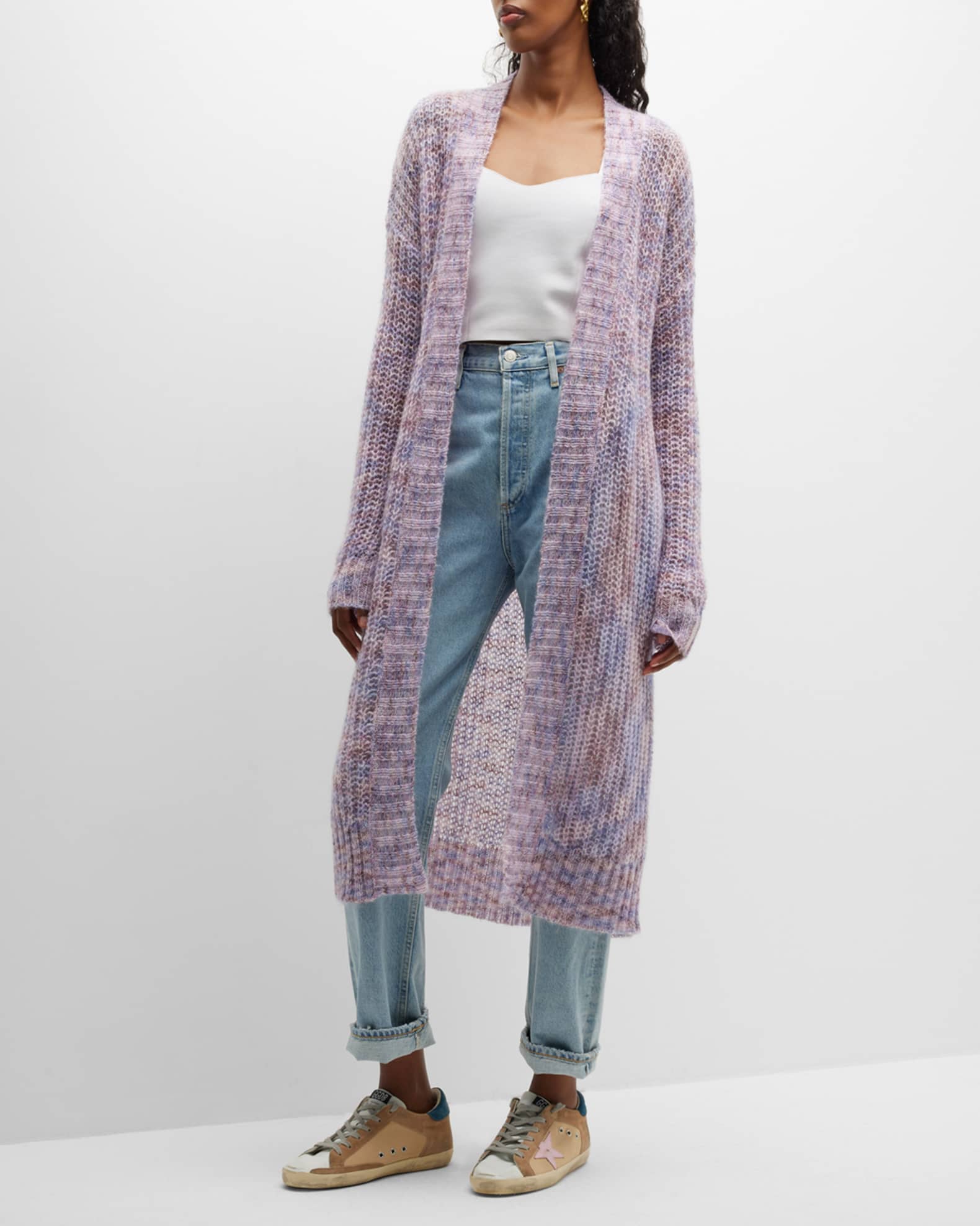 Lisa Todd Dream Open-Stitch Drop-Shoulder Duster | Neiman Marcus