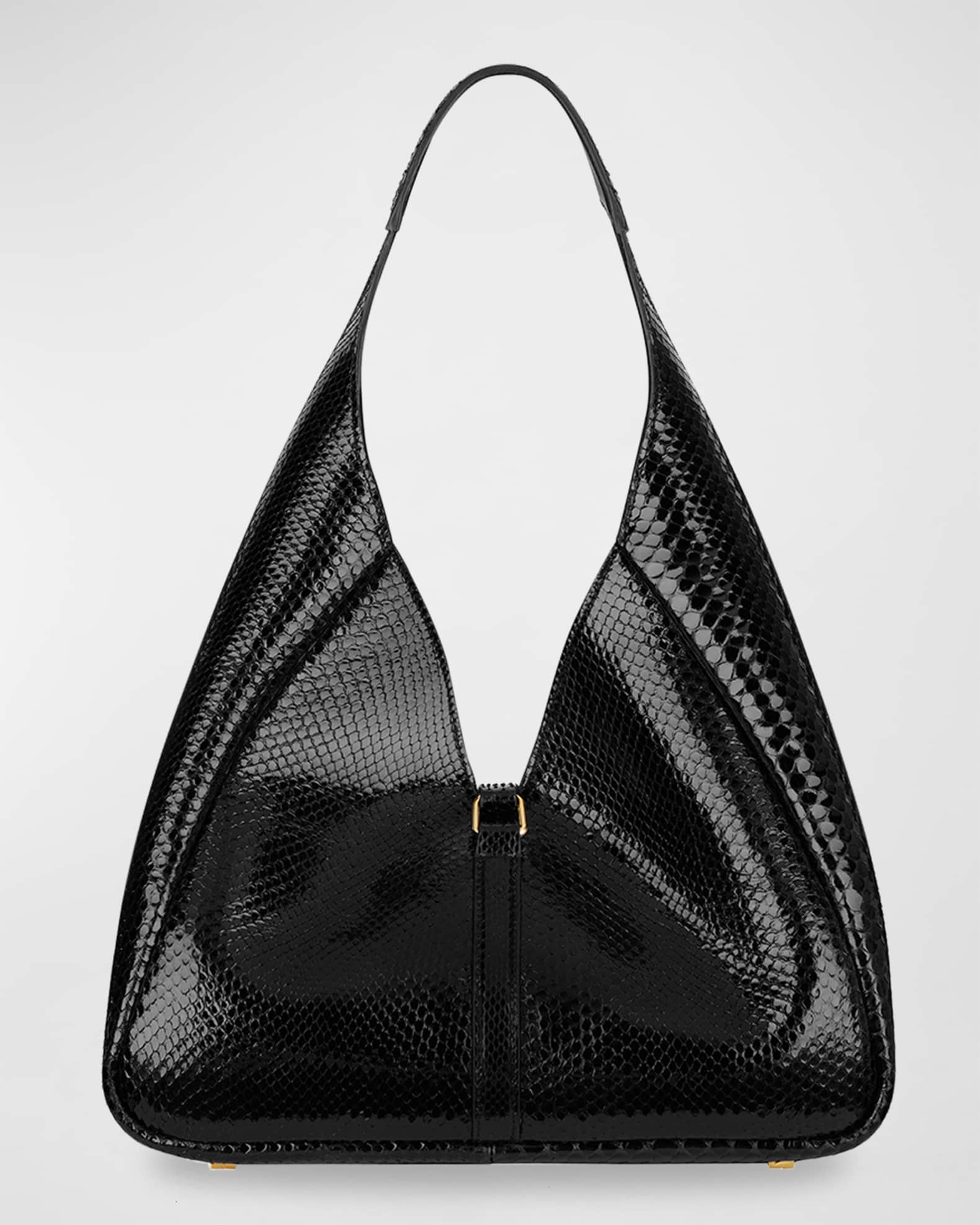 Givenchy Medium G Hobo Bag in Python-Embossed Leather | Neiman Marcus