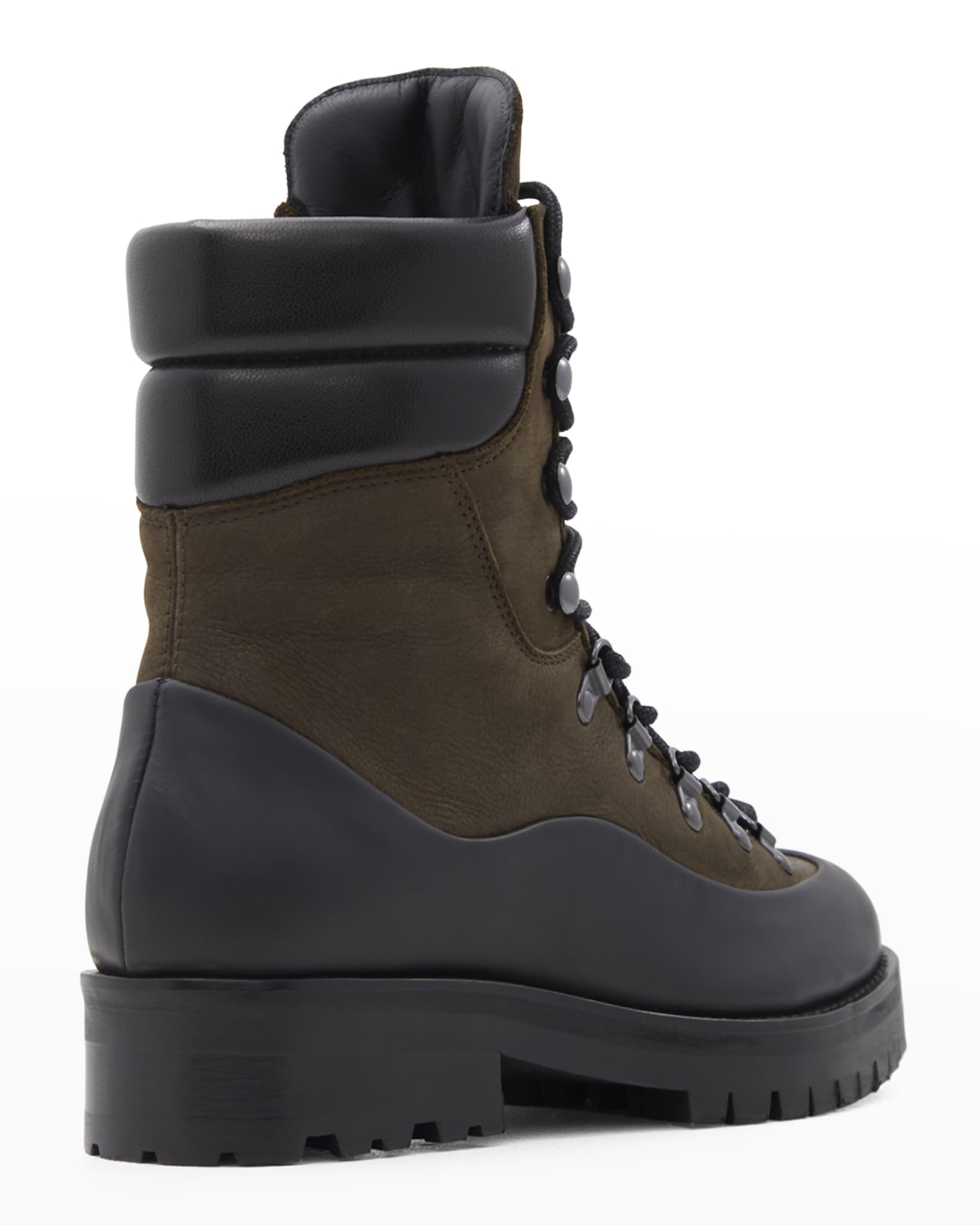 Belstaff Leather Lace-Up Mountain Boots | Neiman Marcus