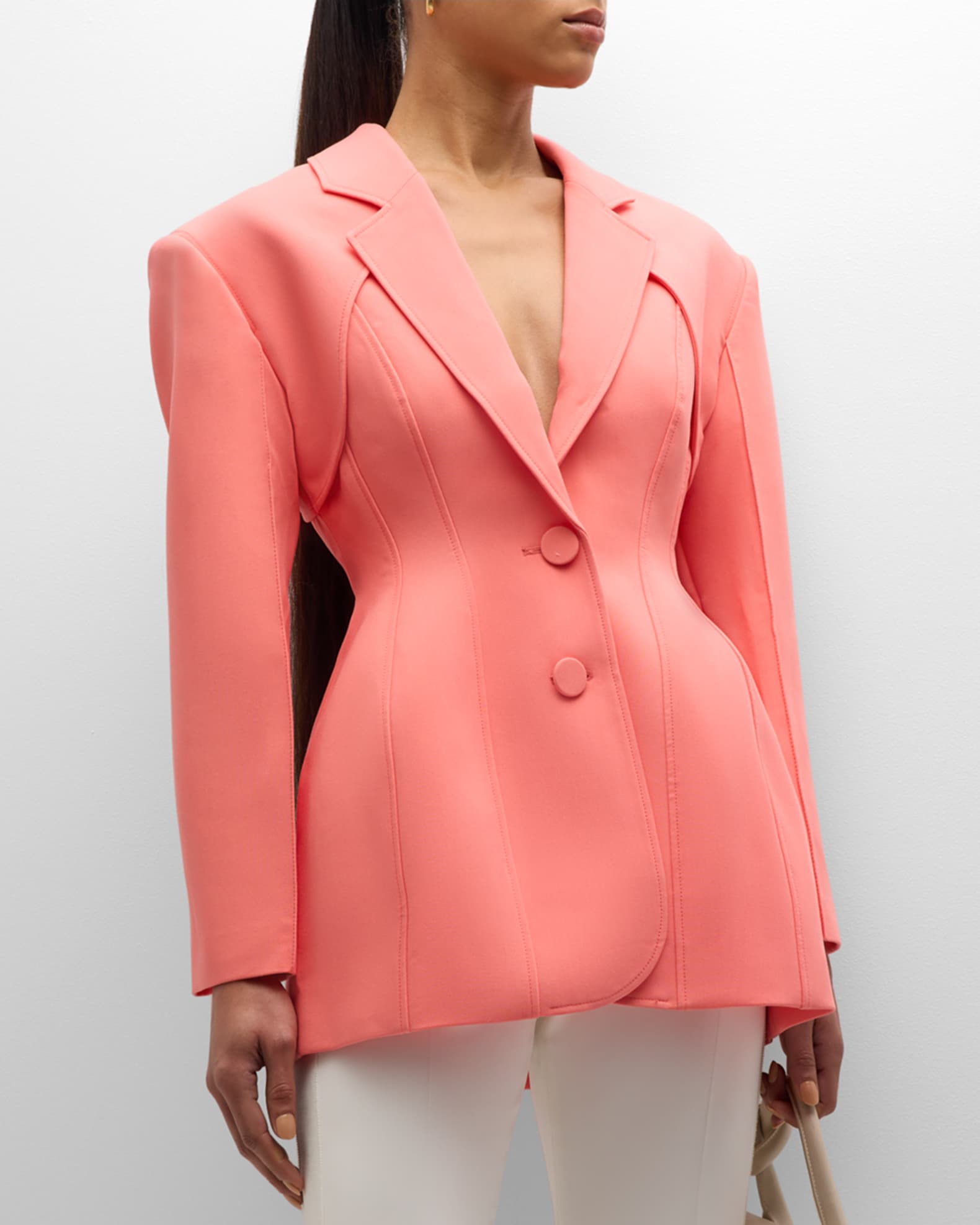Acler Hawthorn Structured Single-Breasted Jacket | Neiman Marcus