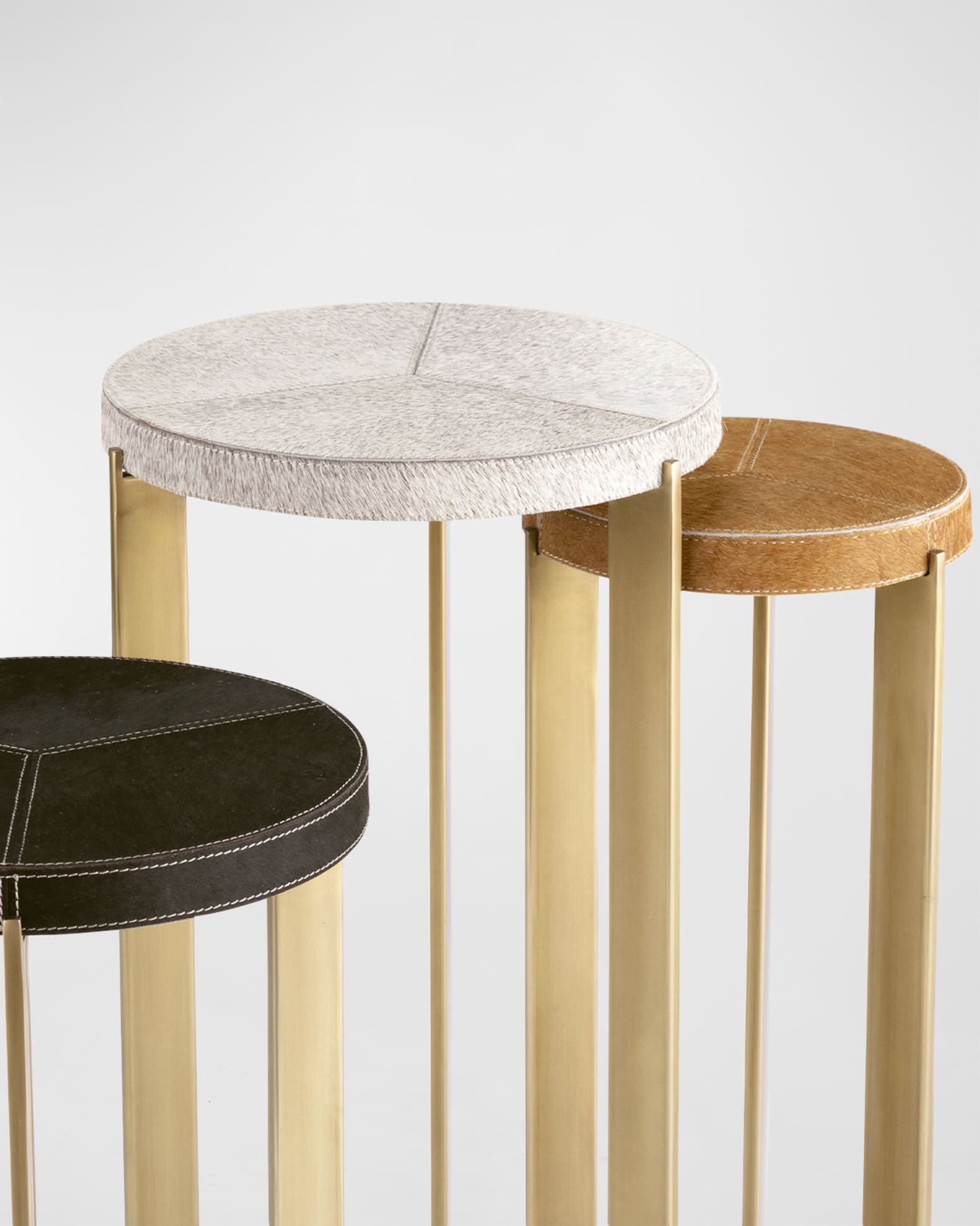 Regina Andrew Andres Hair On Hide Accent Table Trio | Neiman Marcus