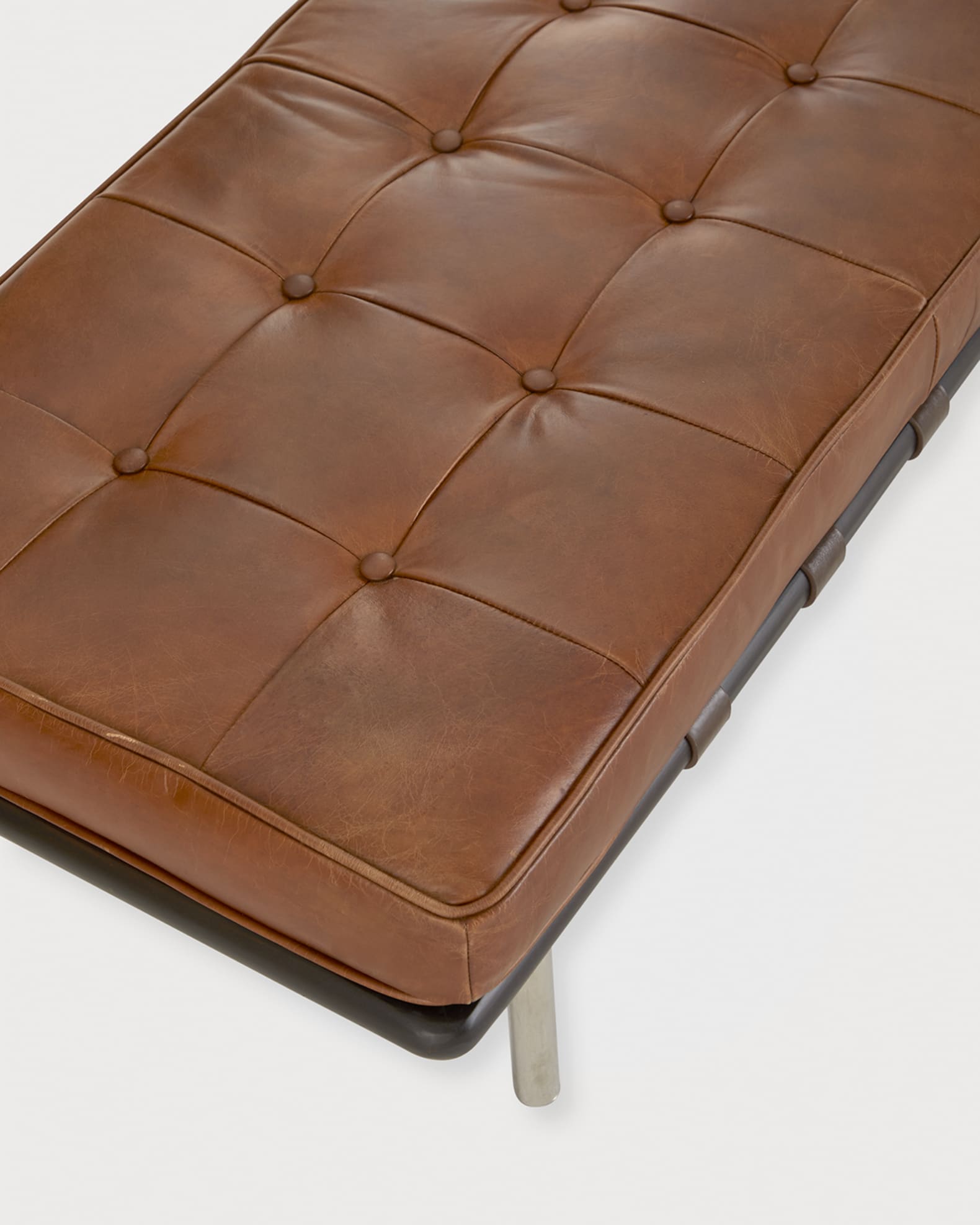 Regina Andrew Tufted Leather Gallery Bench | Neiman Marcus