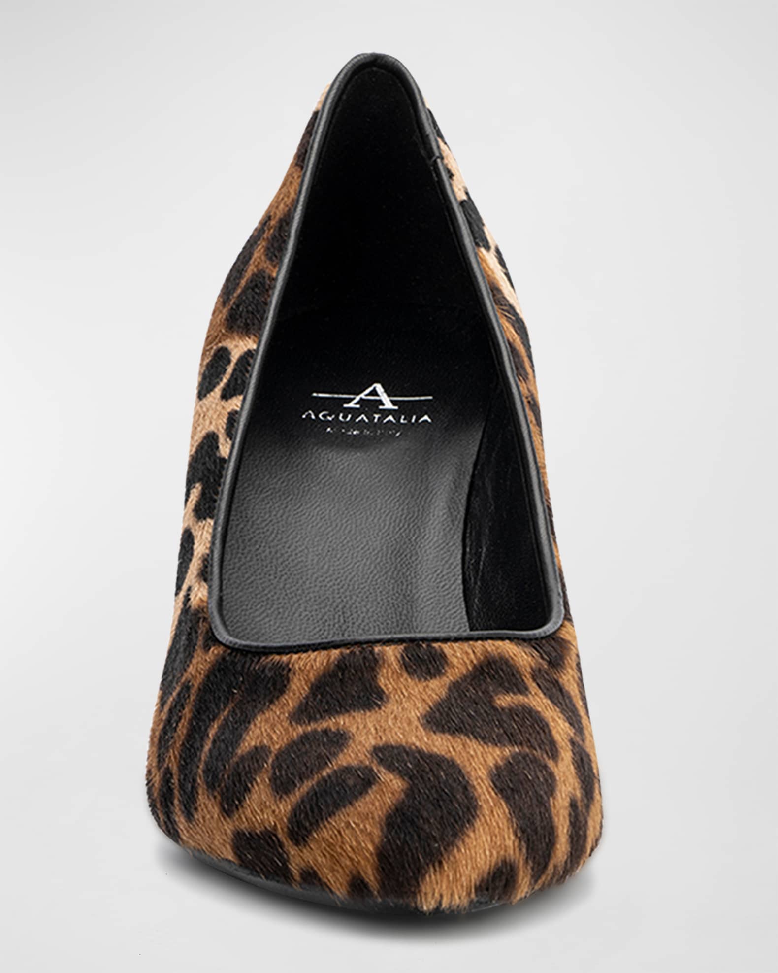 Aquatalia Peony Leopard Block-Heel Pumps | Neiman Marcus