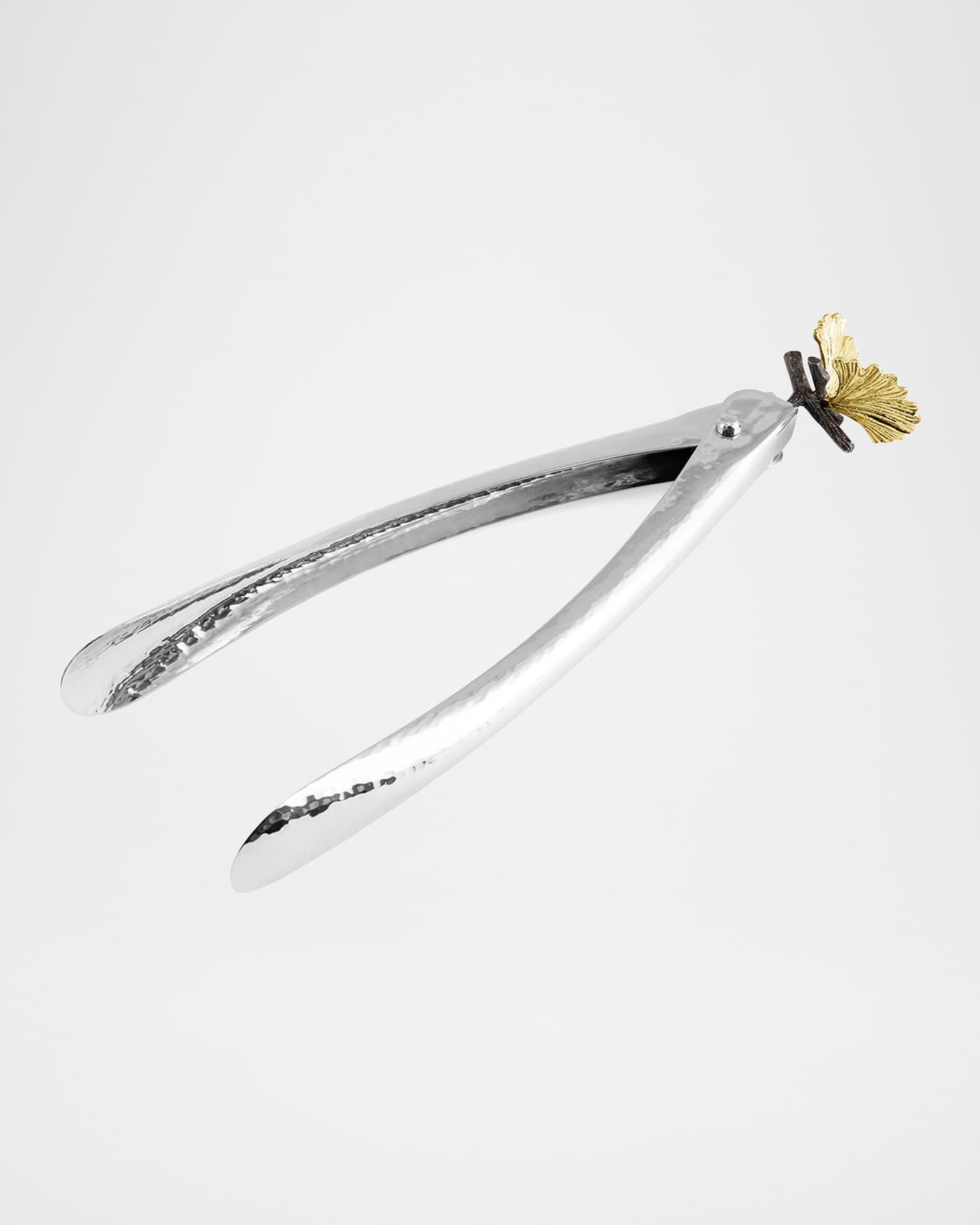 Michael Aram Butterfly Ginkgo Large Lock-Spring Tongs | Neiman Marcus