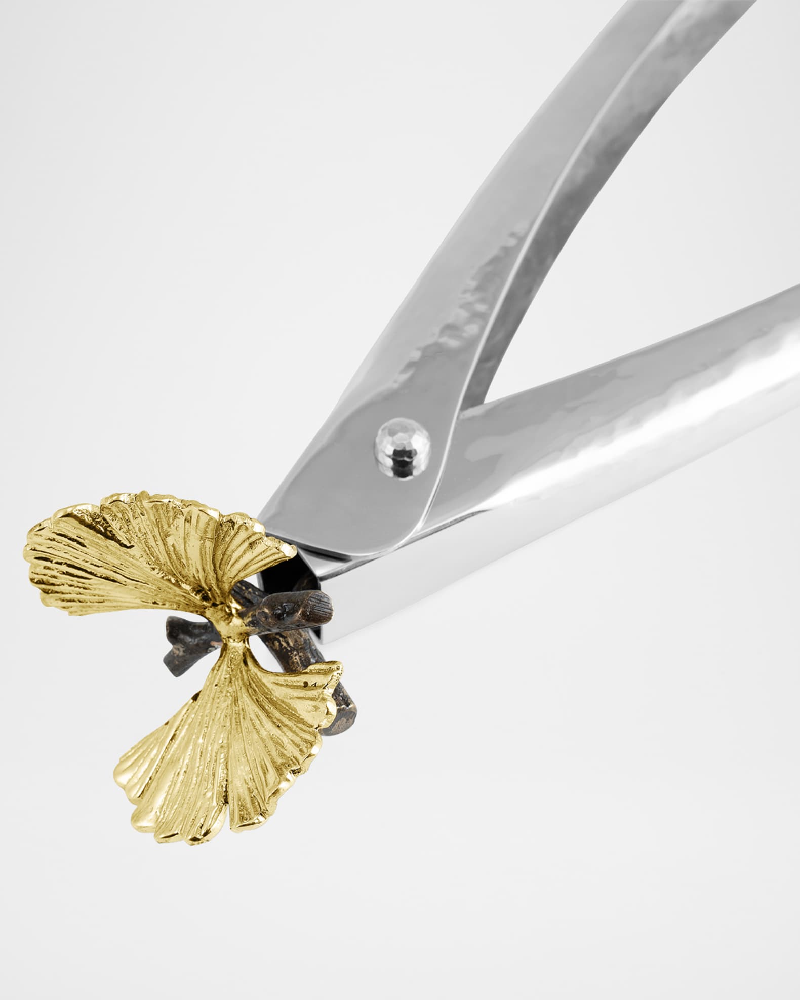 Michael Aram Butterfly Ginkgo Large Lock-Spring Tongs | Neiman Marcus