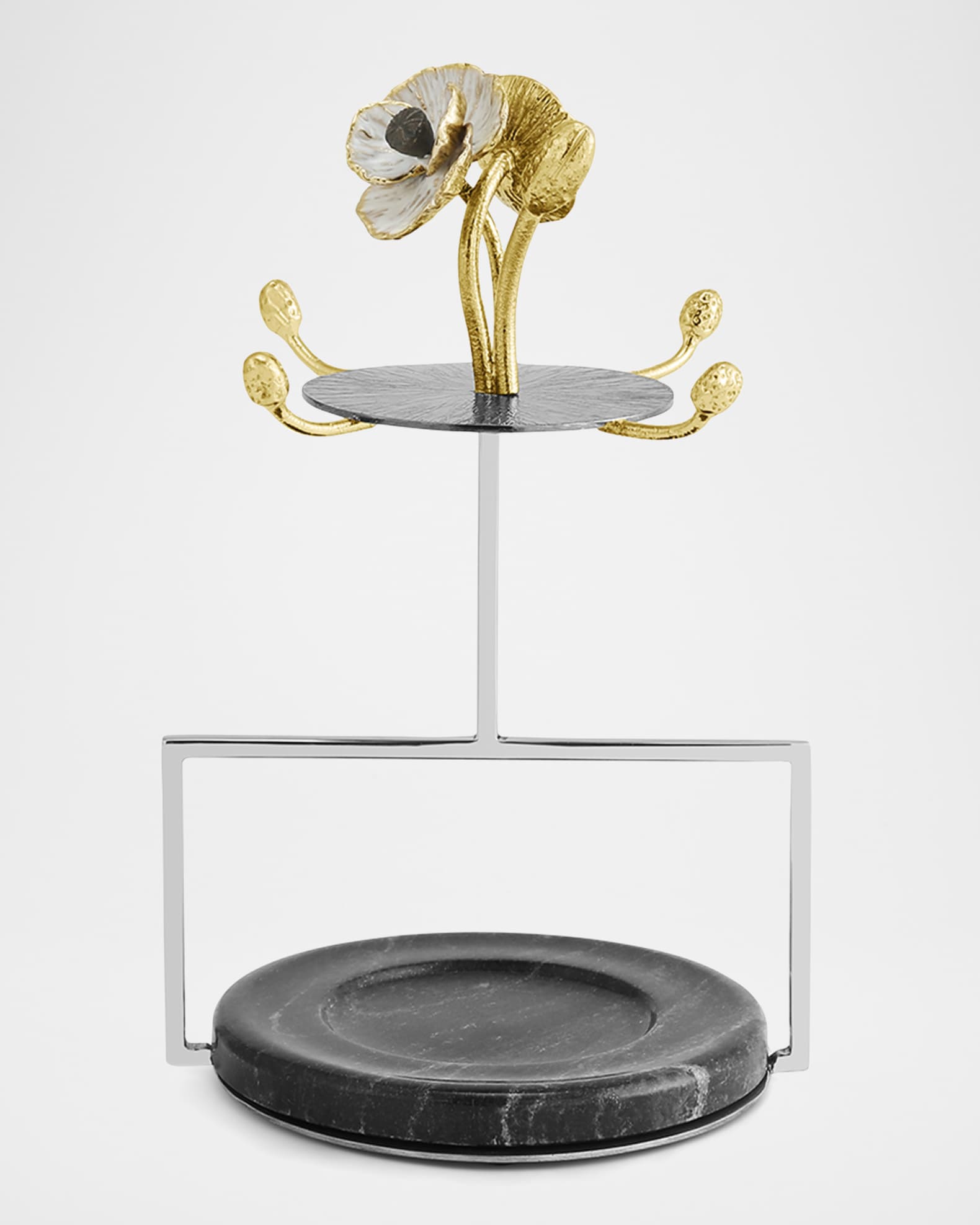 Michael Aram Anemone Demitasse Set & Stand | Neiman Marcus