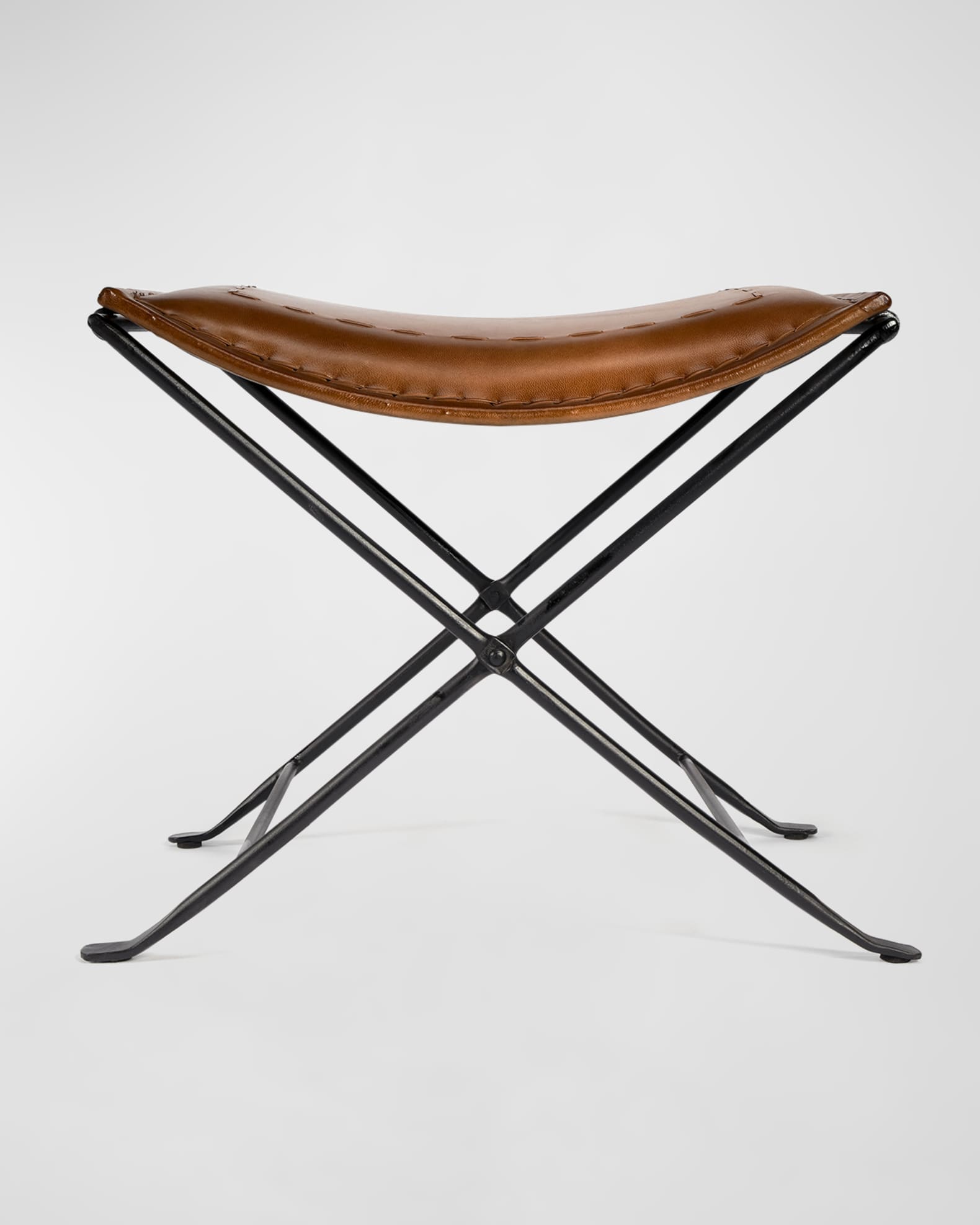 Butler Specialty Co Melody Leather Stool | Neiman Marcus