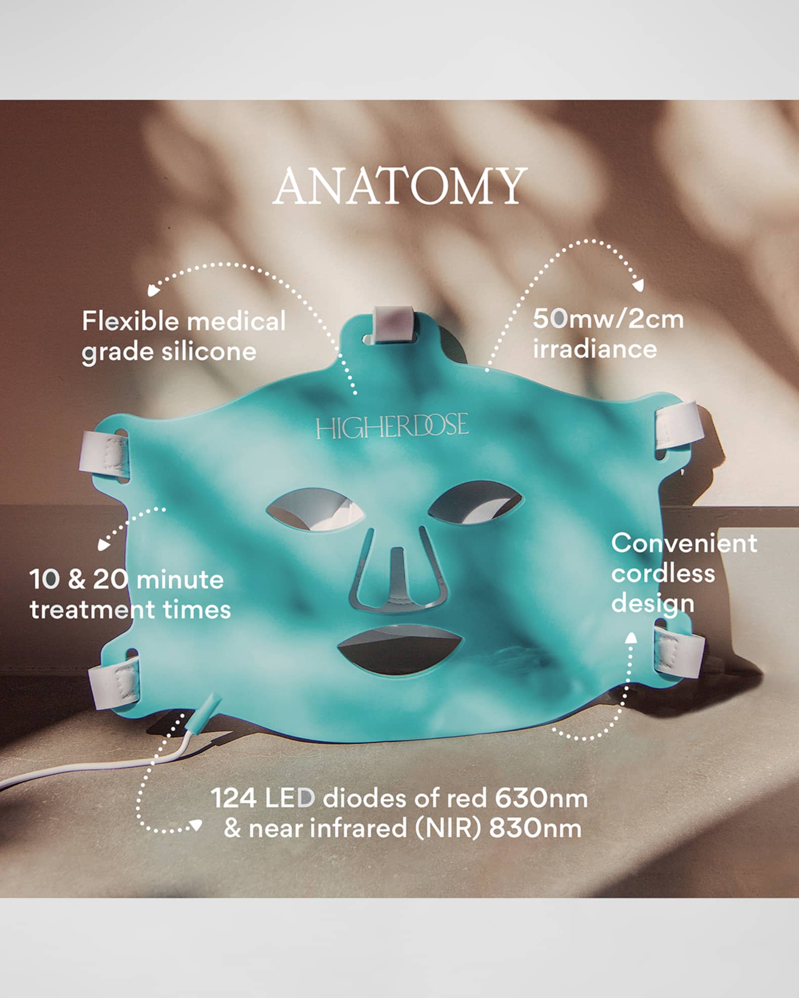 HigherDOSE Red Light Face Mask | Neiman Marcus