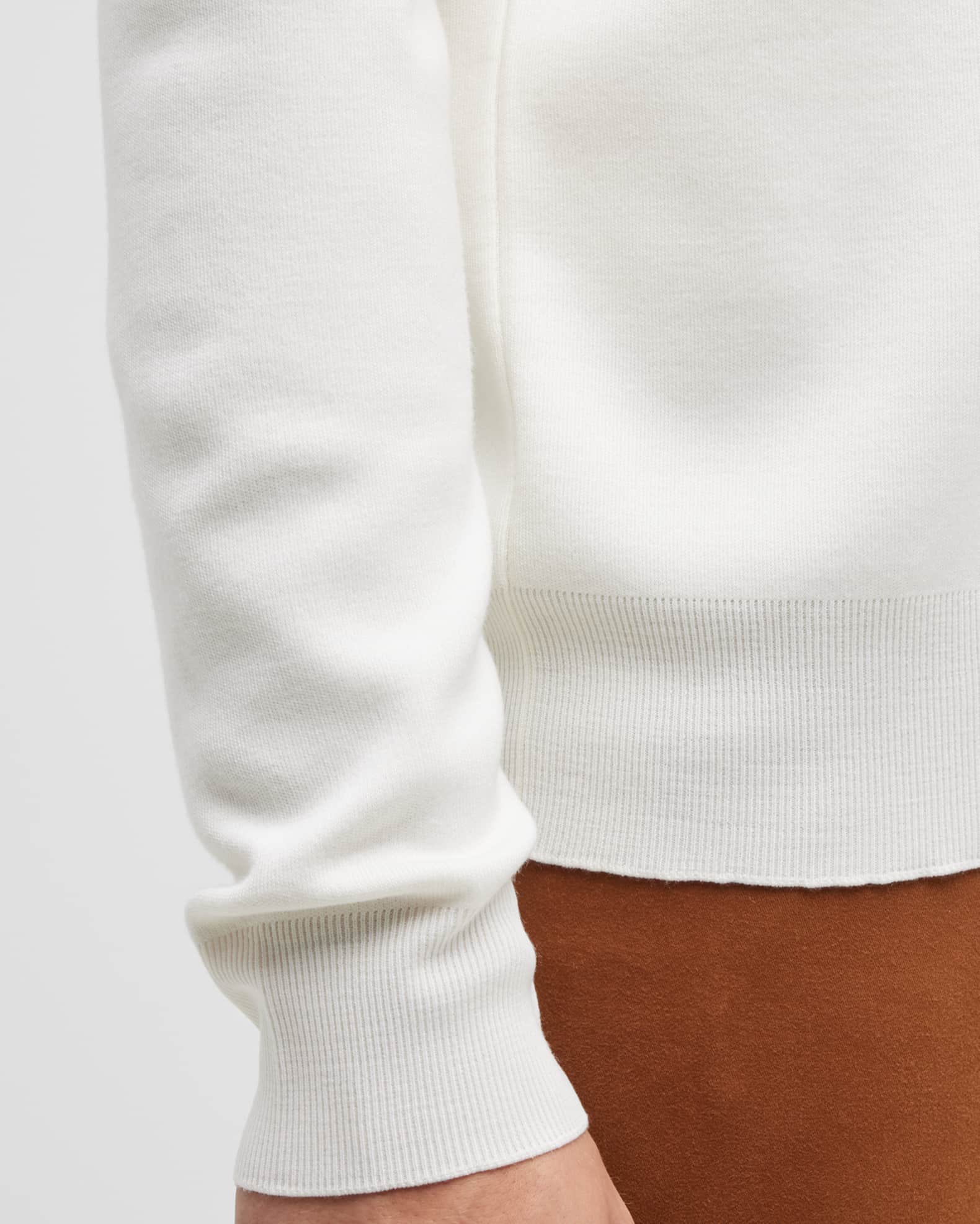ZEGNA Men's Signifier Sleeve Crewneck Sweater | Neiman Marcus