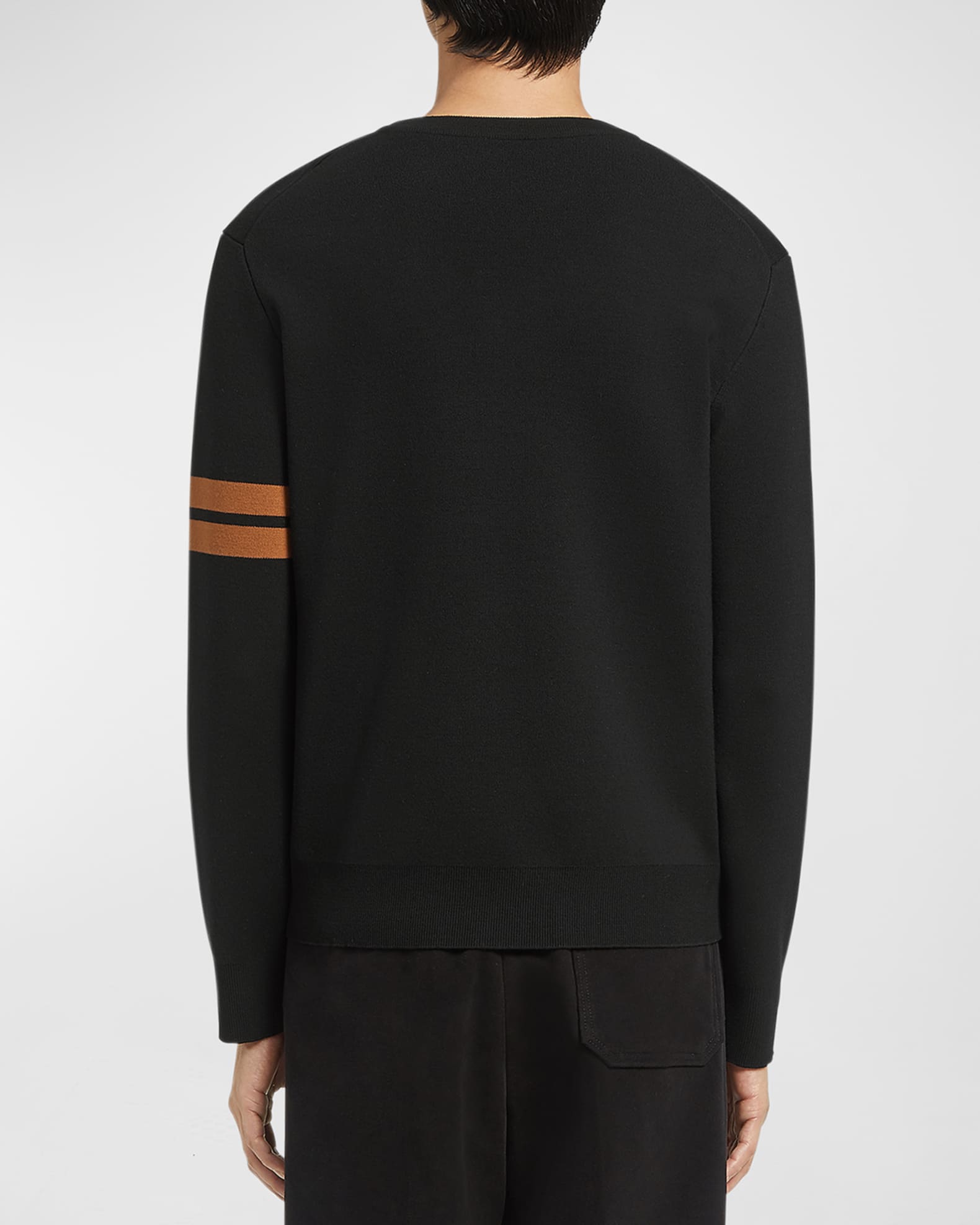 ZEGNA Men's Signifier Stripe Crewneck Sweater | Neiman Marcus