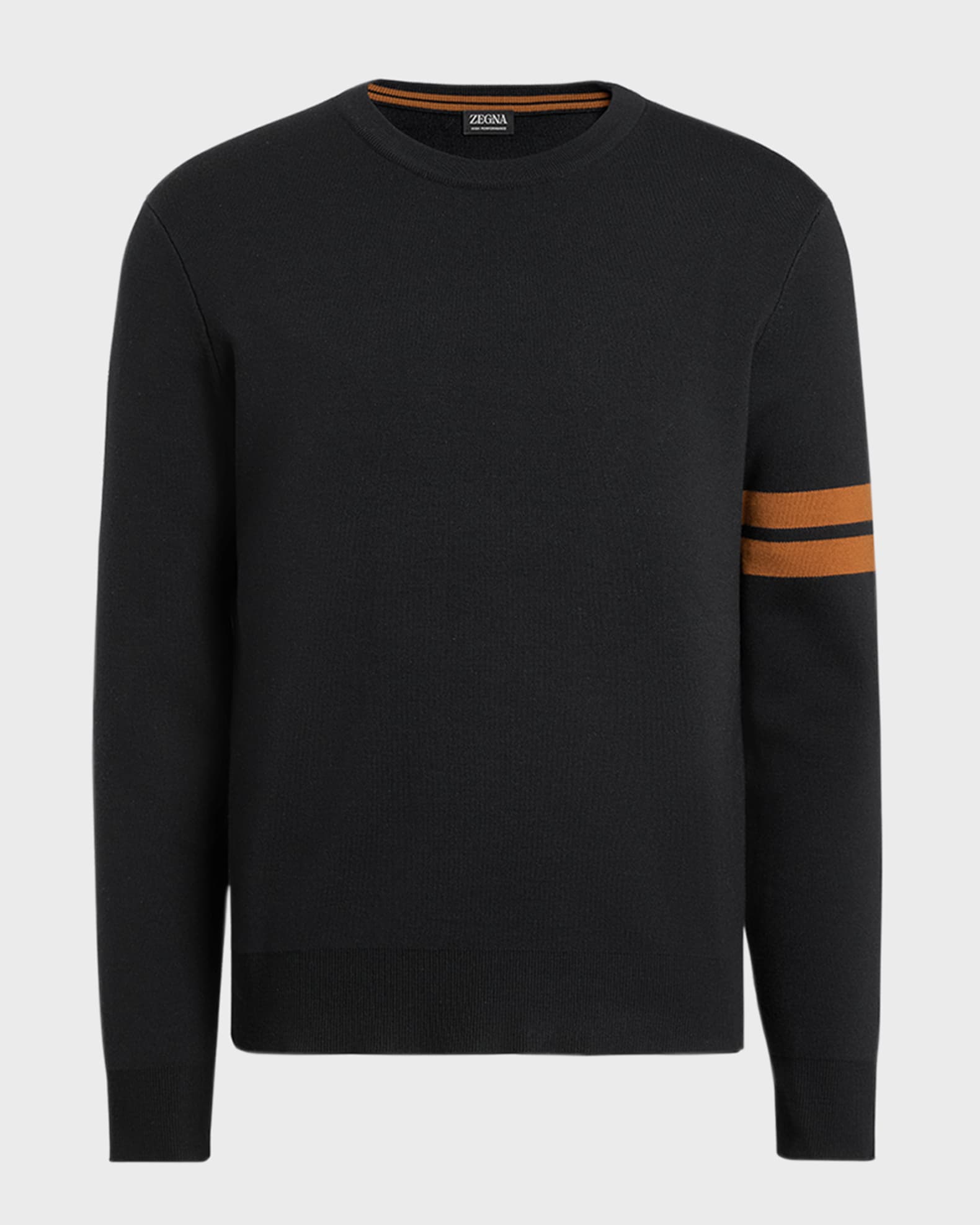ZEGNA Men's Signifier Stripe Crewneck Sweater | Neiman Marcus