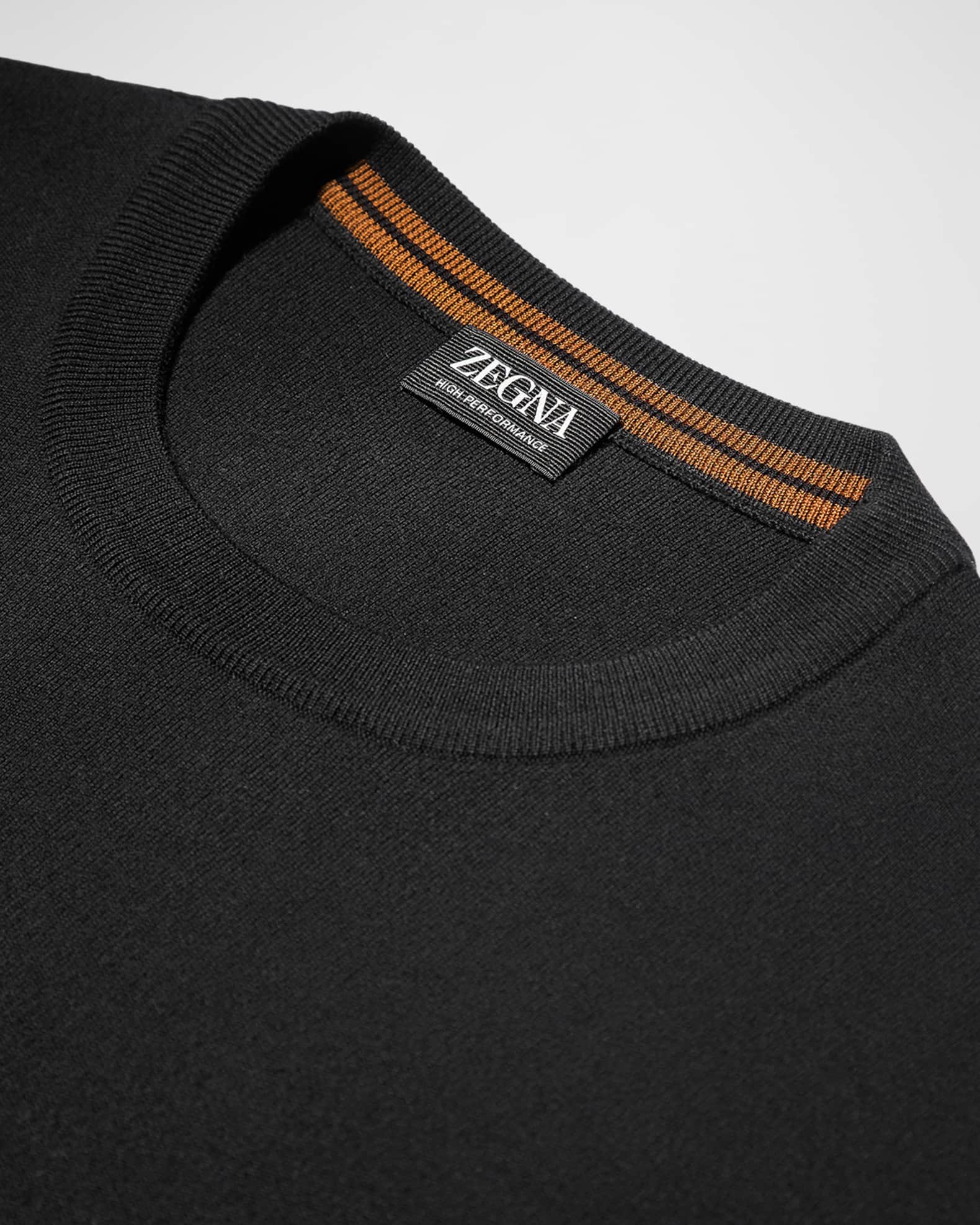 ZEGNA Men's Signifier Stripe Crewneck Sweater | Neiman Marcus