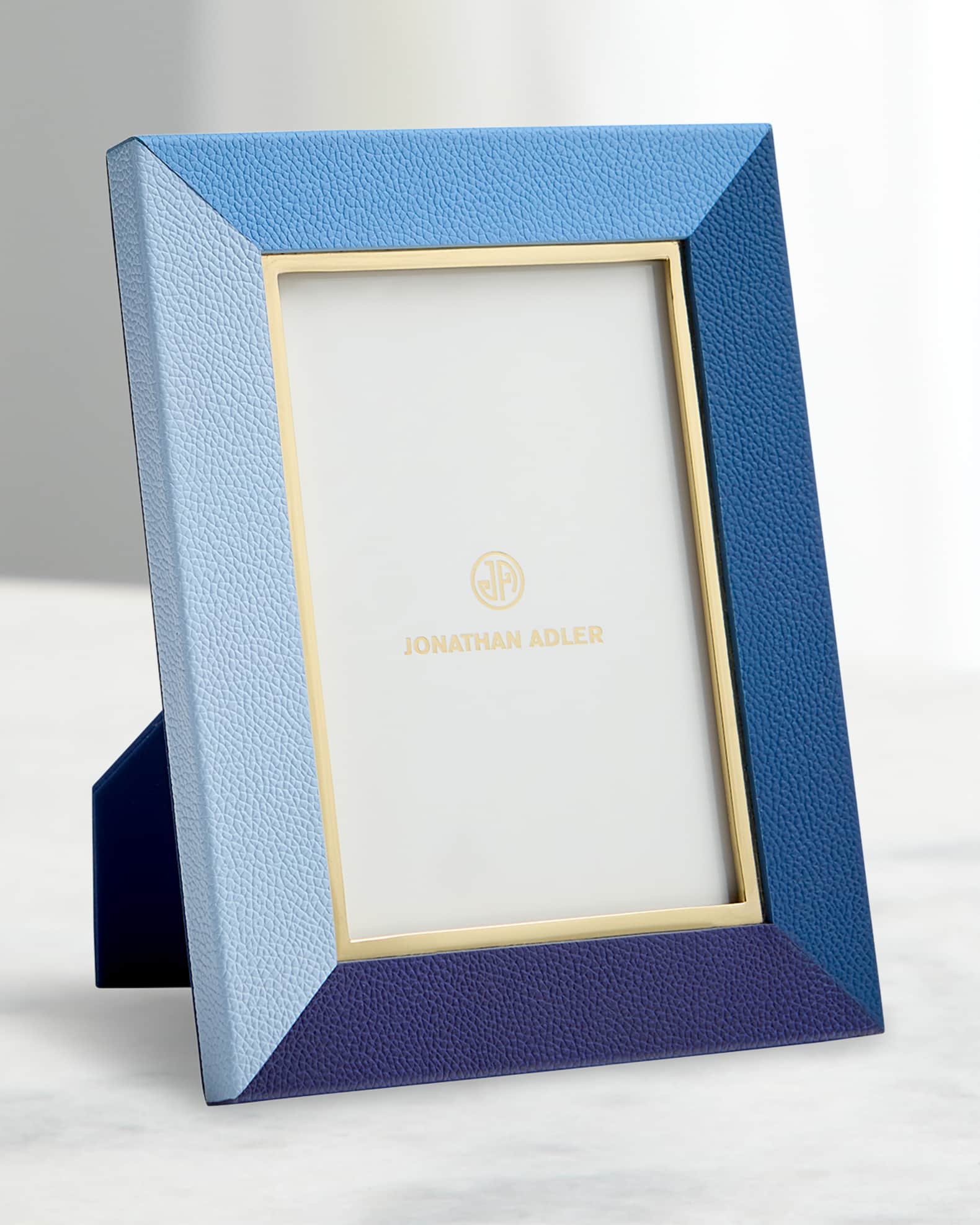 Jonathan Adler Perimeter Leather Frame, 4" x 6" | Neiman Marcus