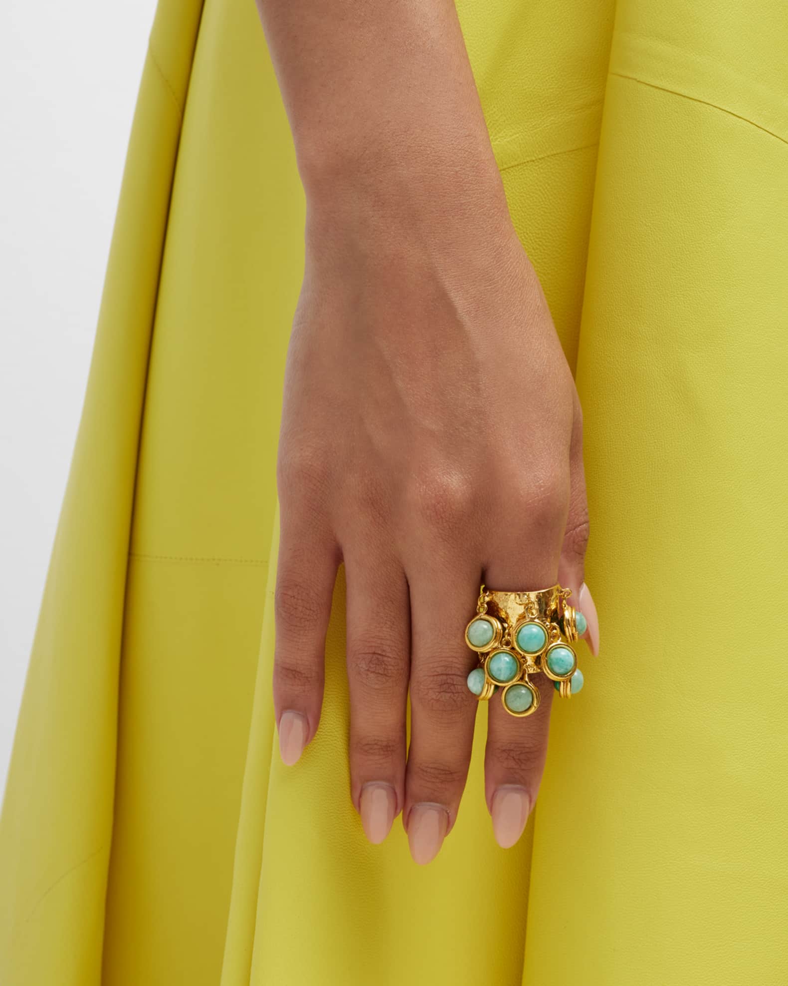 Sylvia Toledano Malachite and Amazonite Candies Ring | Neiman Marcus