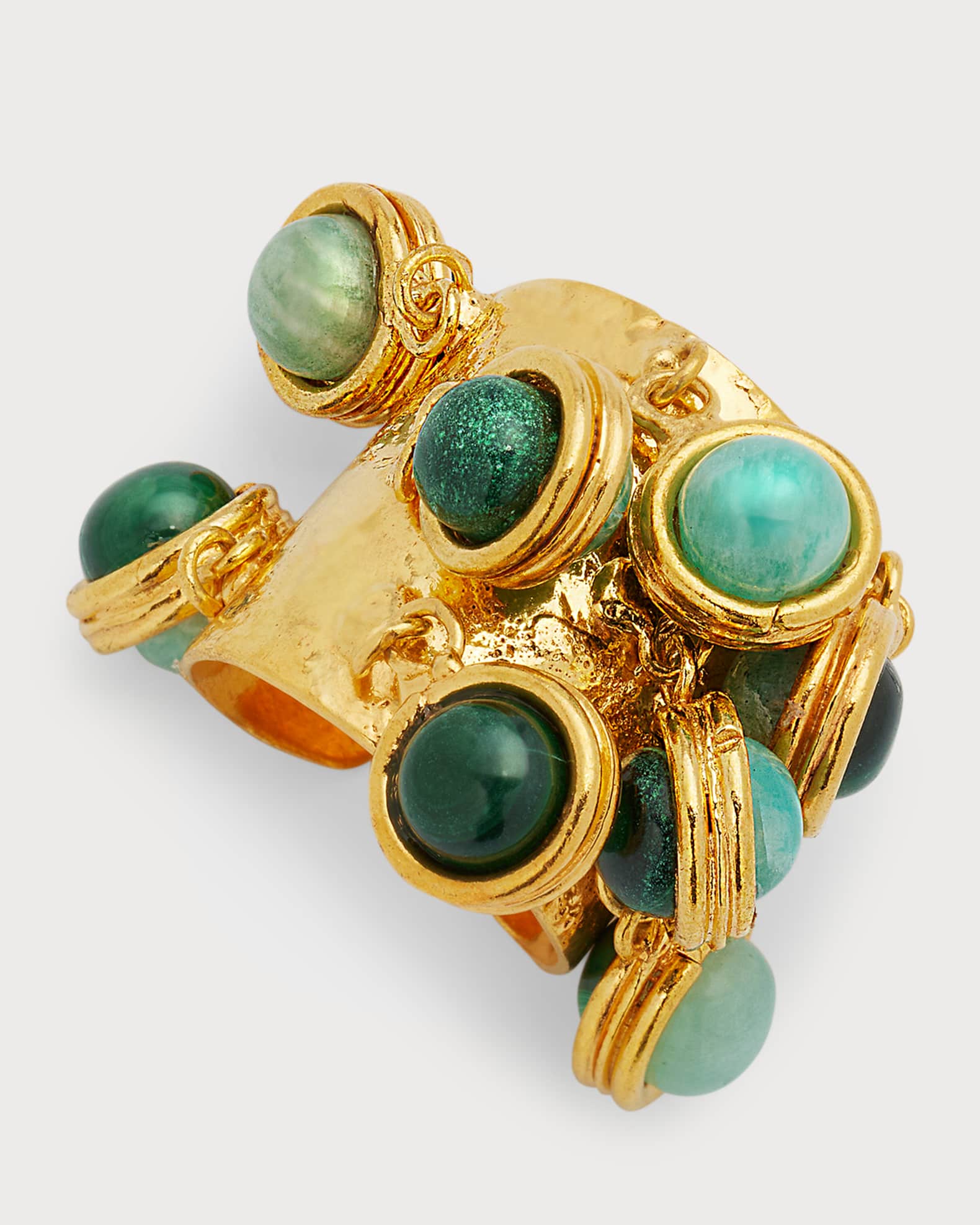 Sylvia Toledano Malachite and Amazonite Candies Ring | Neiman Marcus