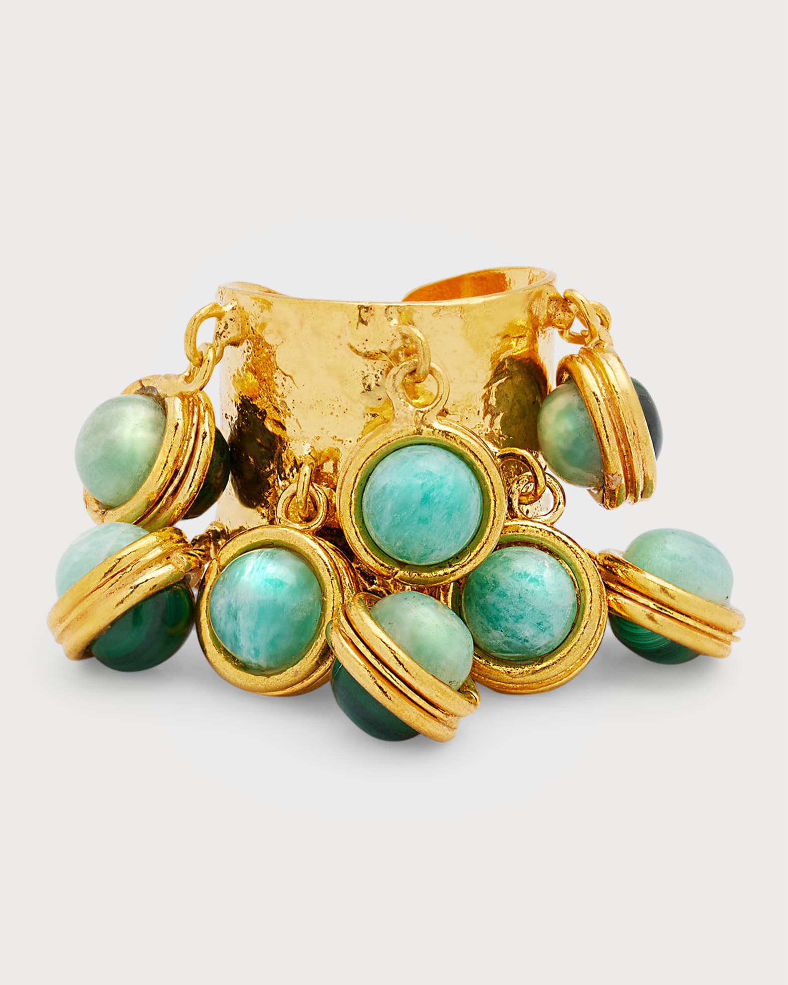 Sylvia Toledano Malachite and Amazonite Candies Ring | Neiman Marcus