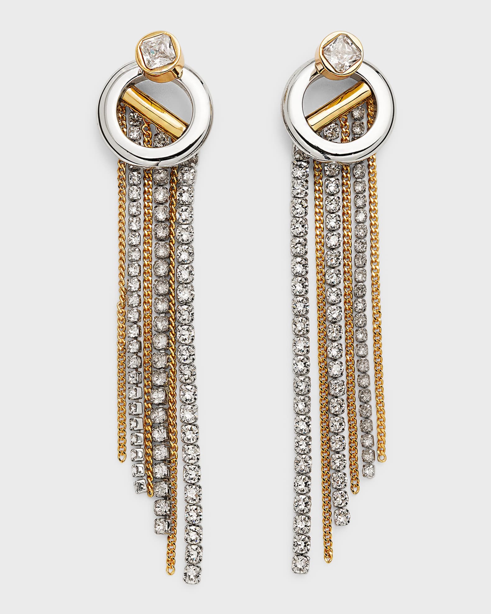 DEMARSON Crystal Waterfall Skye Earrings | Neiman Marcus
