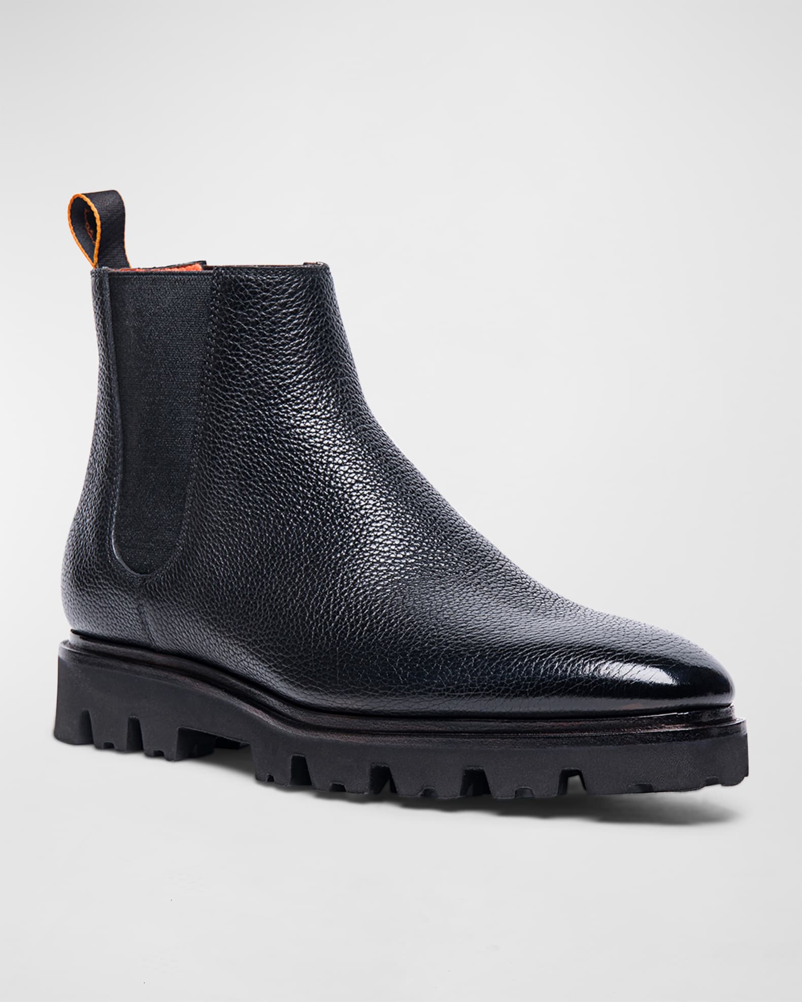 Santoni Men's Carter Leather Chelsea Boots | Neiman Marcus