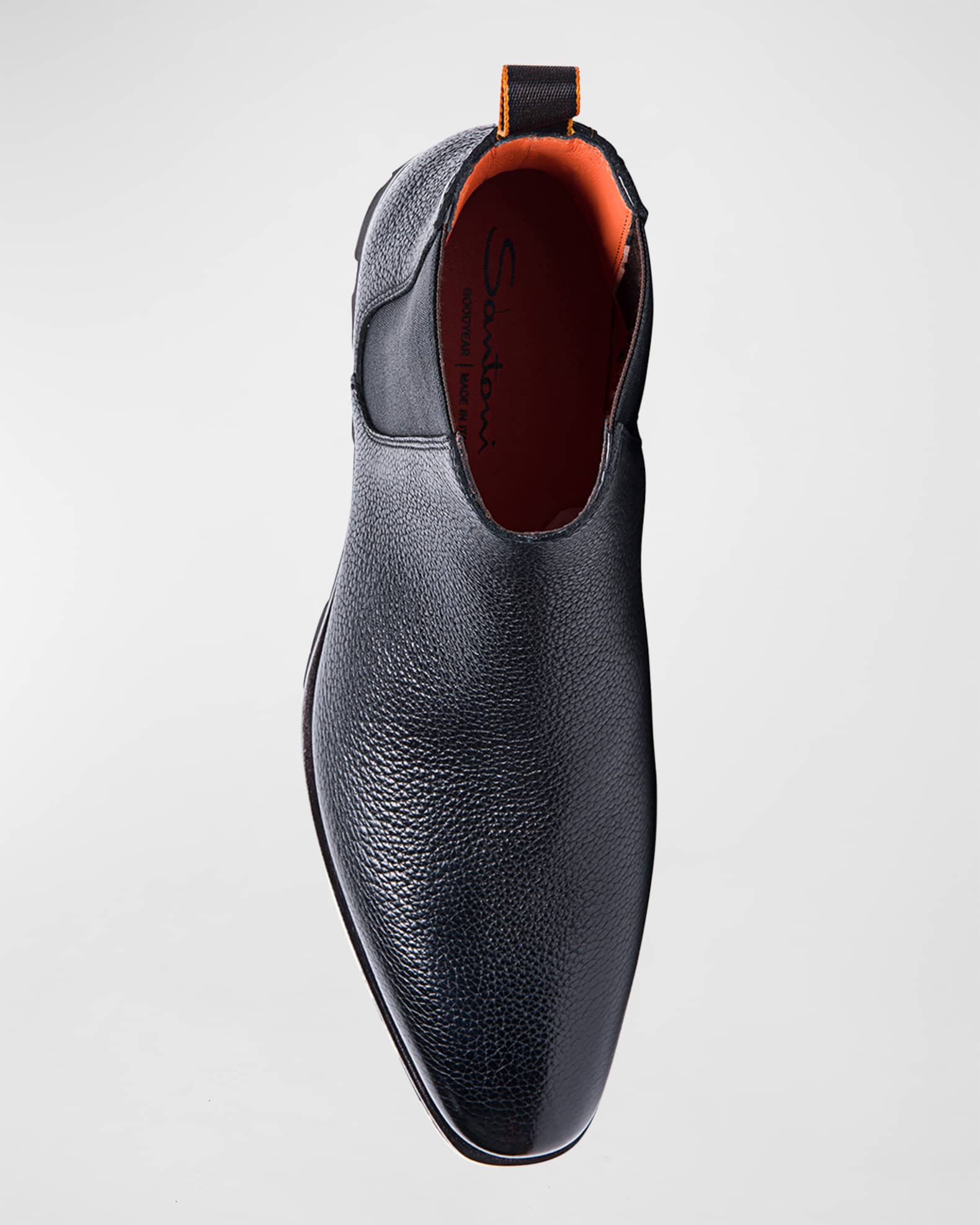 Santoni Men's Carter Leather Chelsea Boots | Neiman Marcus