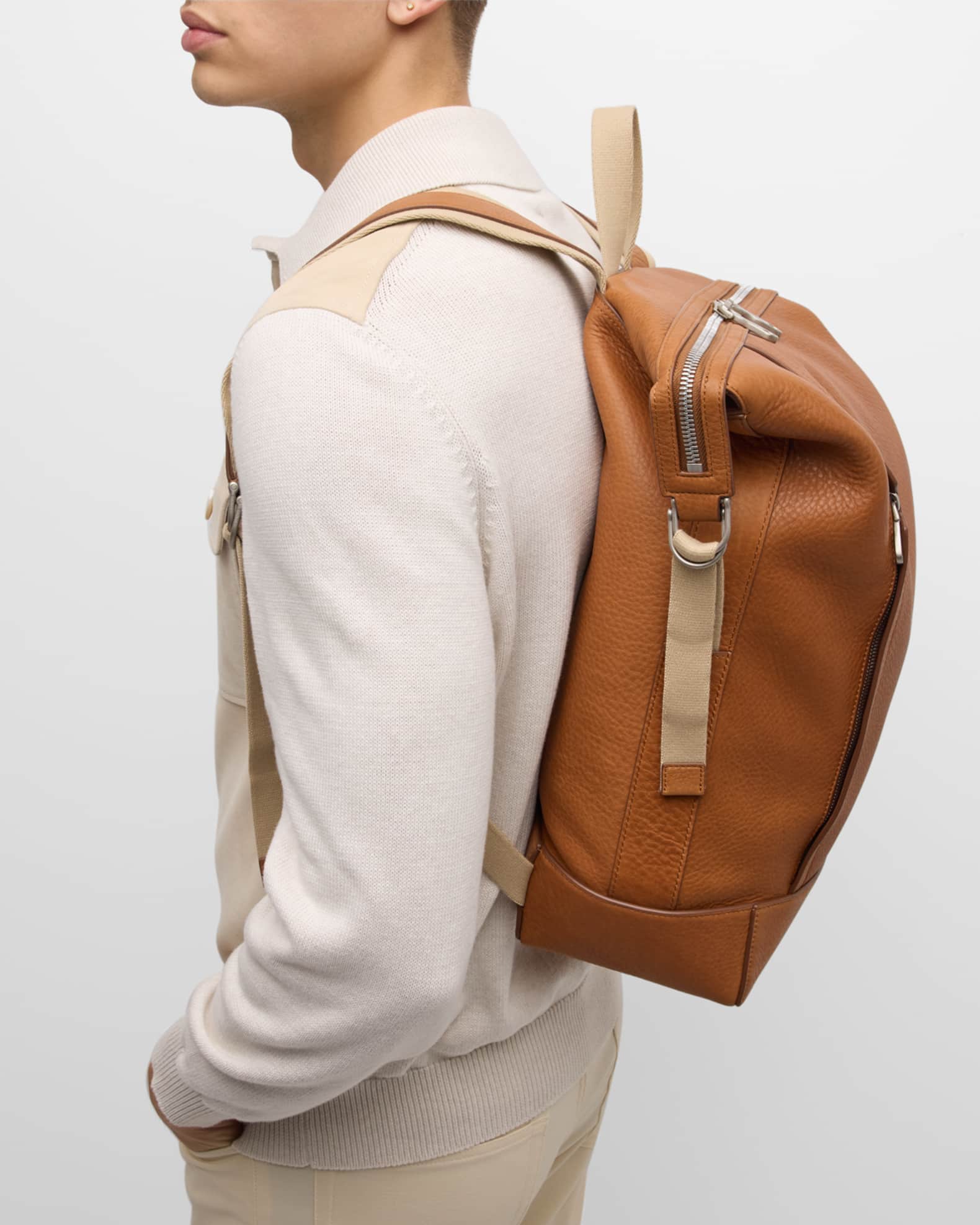 Shinola Men's Canfield Leather Backpack | Neiman Marcus