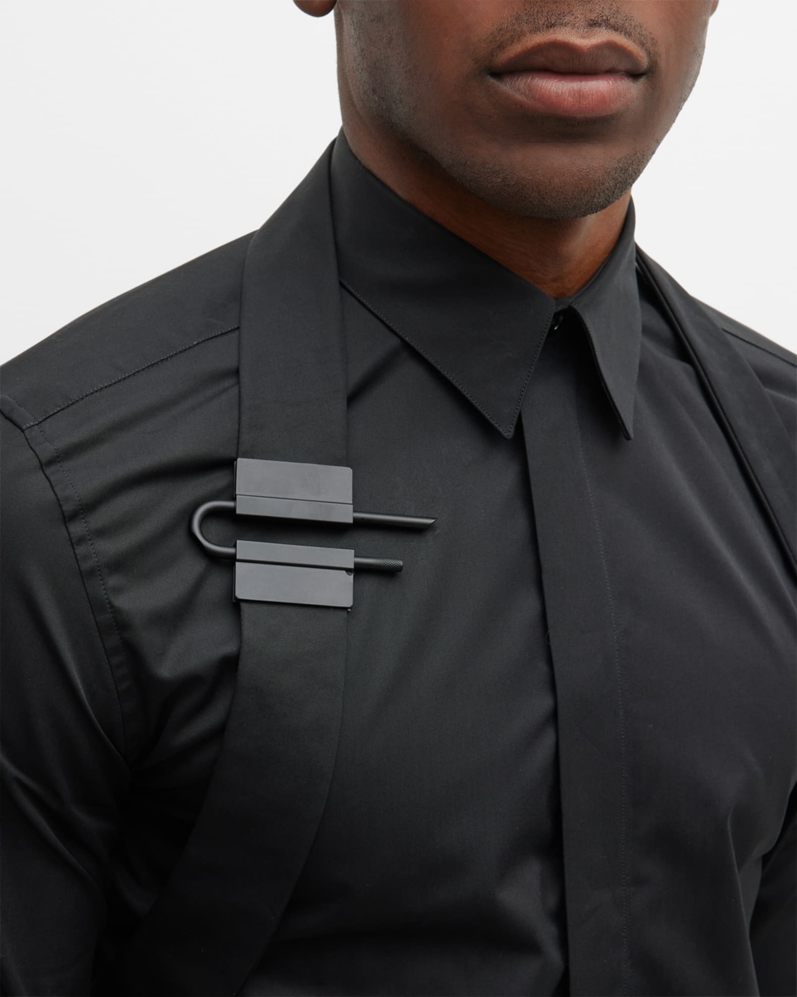 Givenchy Men's U-Lock Harness Dress Shirt | Neiman Marcus