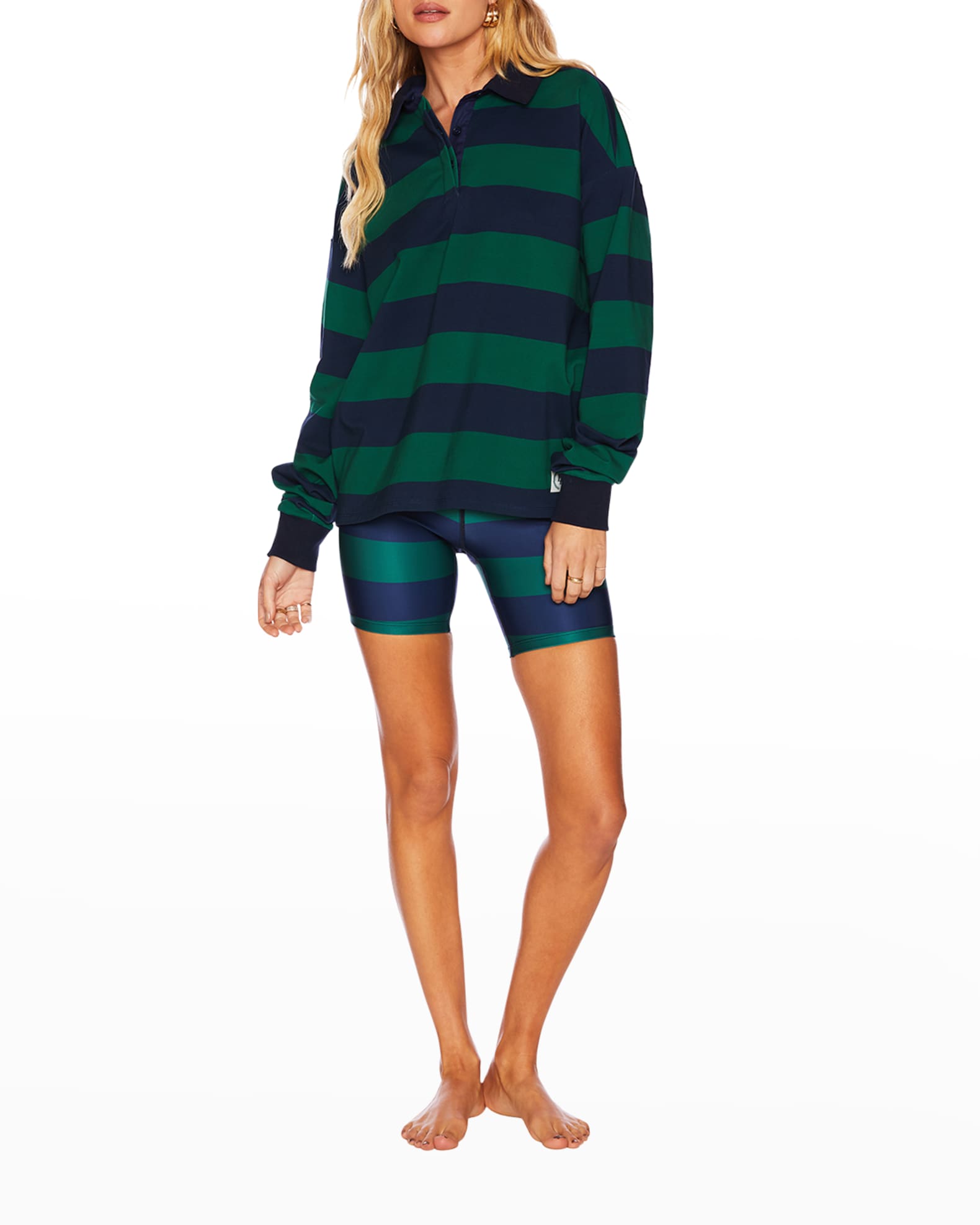 Beach Riot Verdant Rugby Stripe | Neiman Marcus