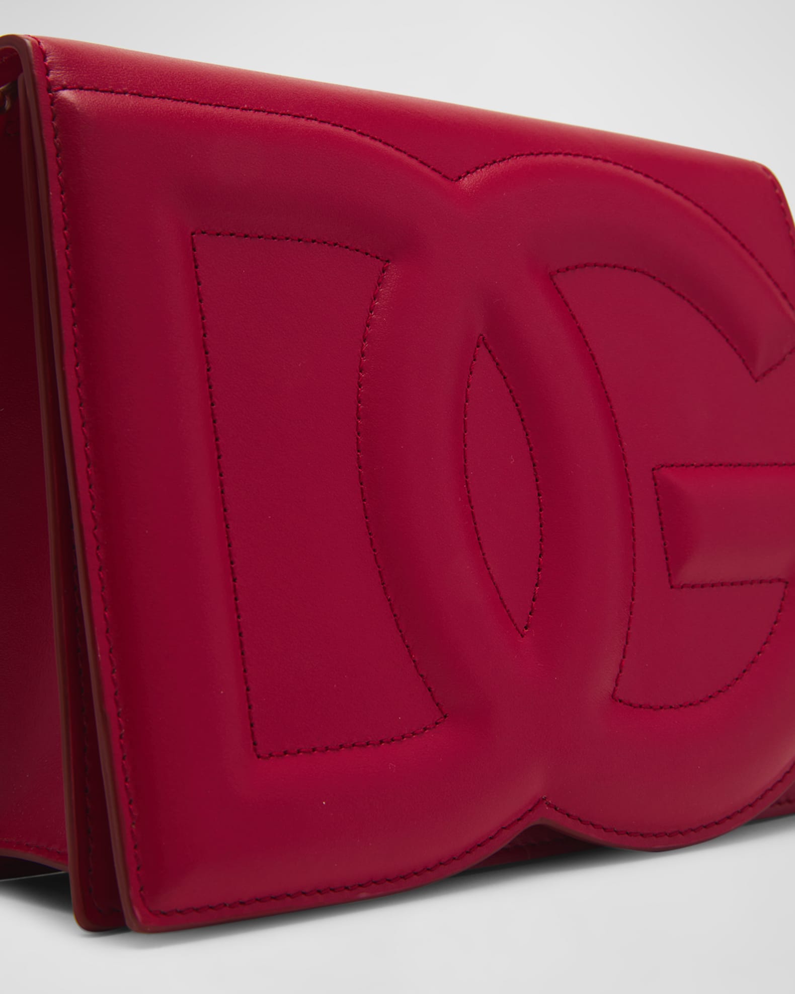 Dolce&Gabbana DG Logo Flap Leather Shoulder Bag | Neiman Marcus