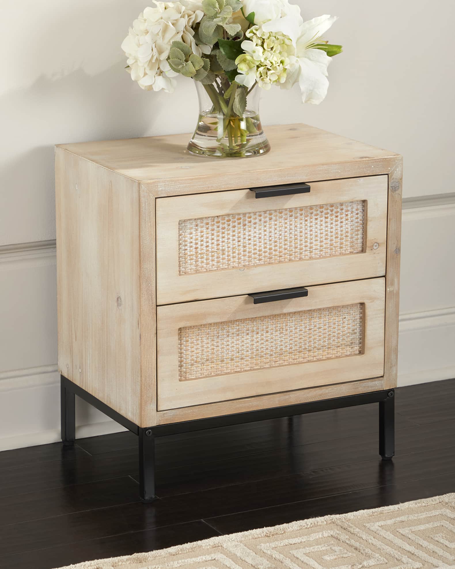 Jamie Young Reed 2-Drawer Side Table | Neiman Marcus