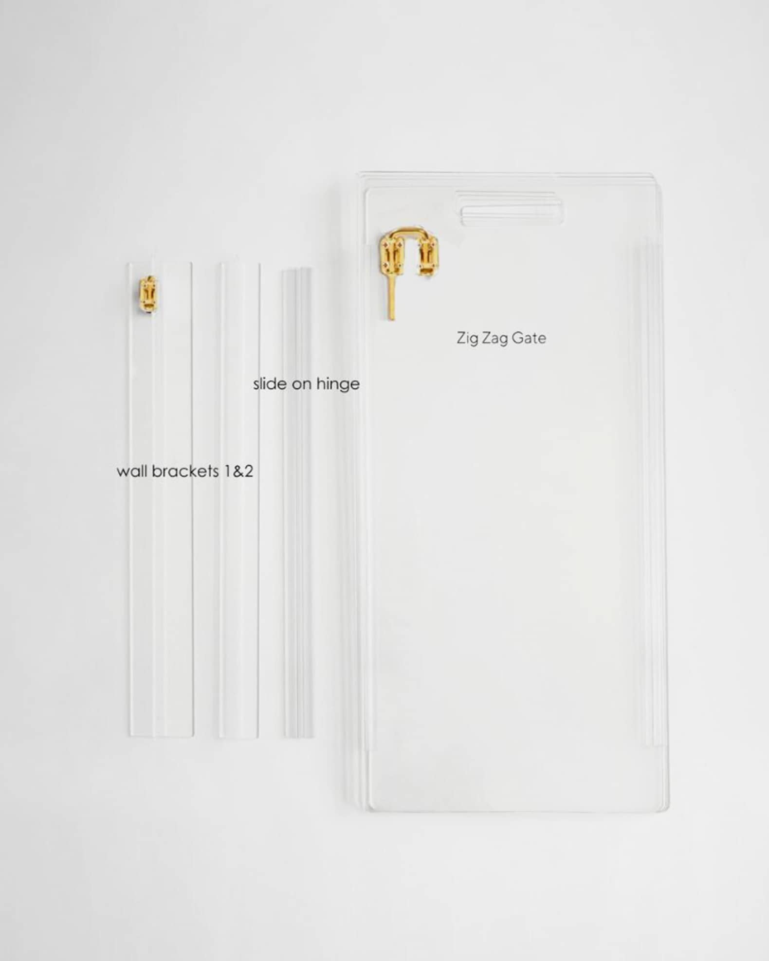 Wall Mounted Clear Pet Gate Zig Zag Collection | Neiman Marcus