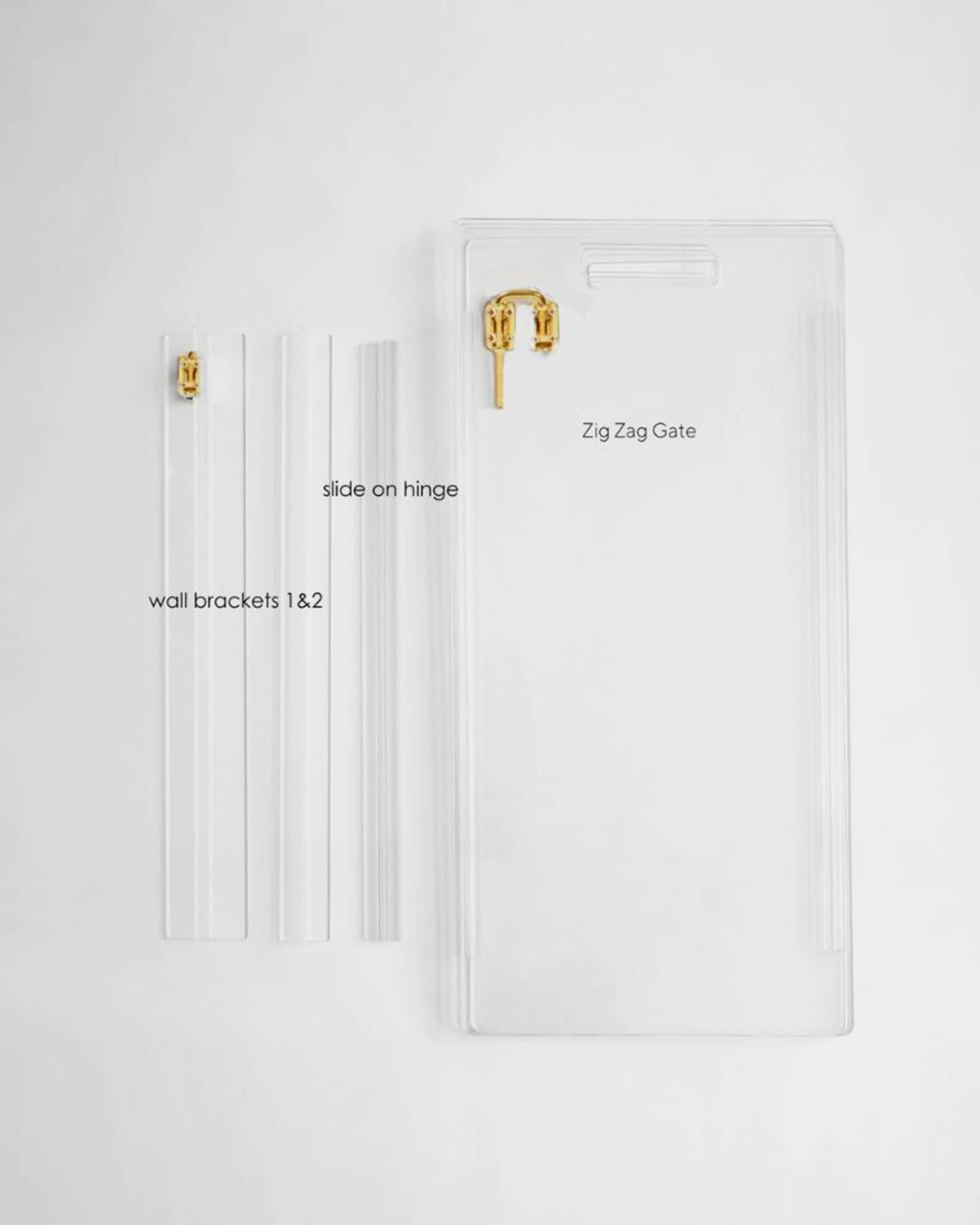 Wall Mounted Clear Pet Gate Zig Zag Collection | Neiman Marcus