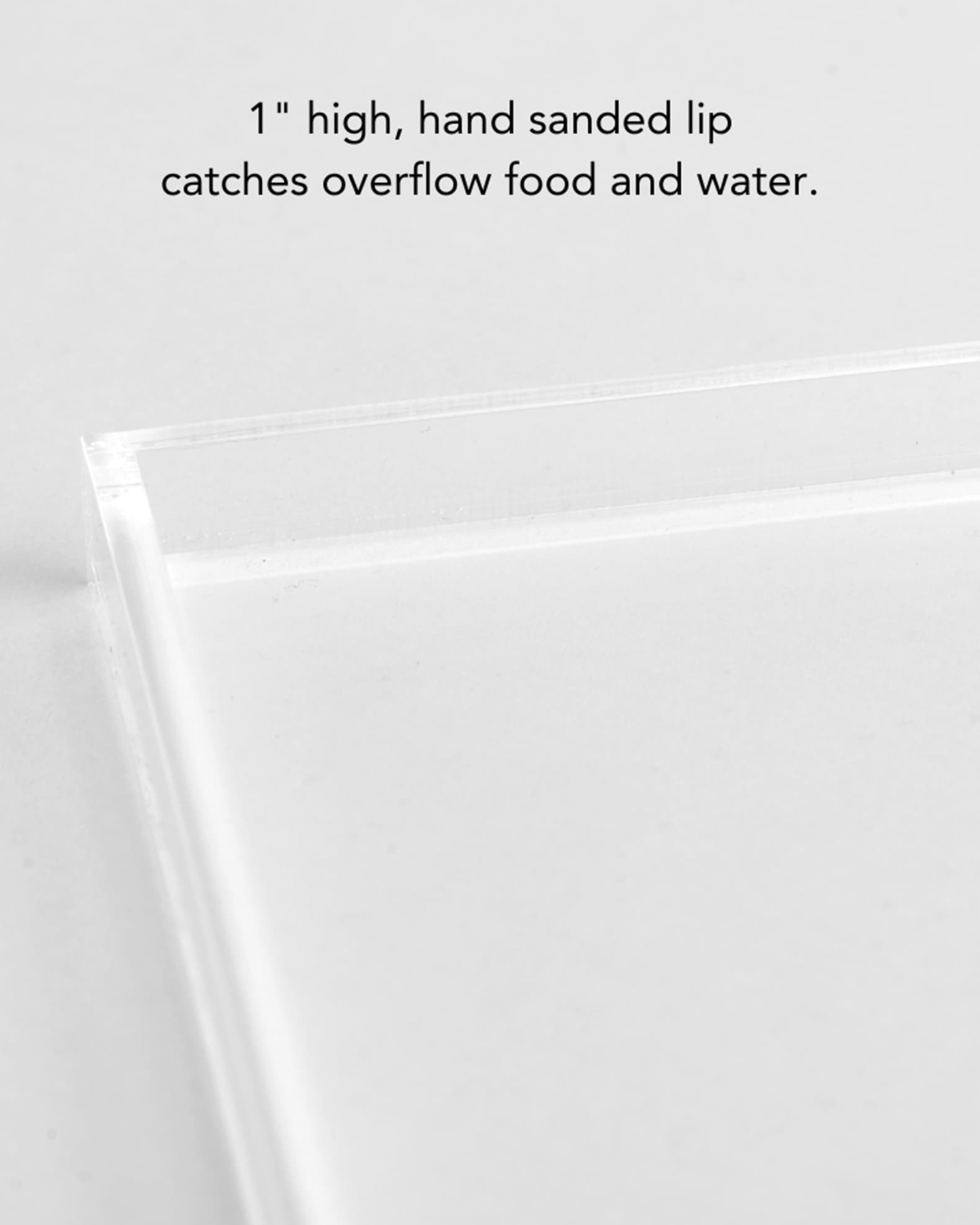 HIDDIN Clear Overflow Feeder Tray, Large | Neiman Marcus