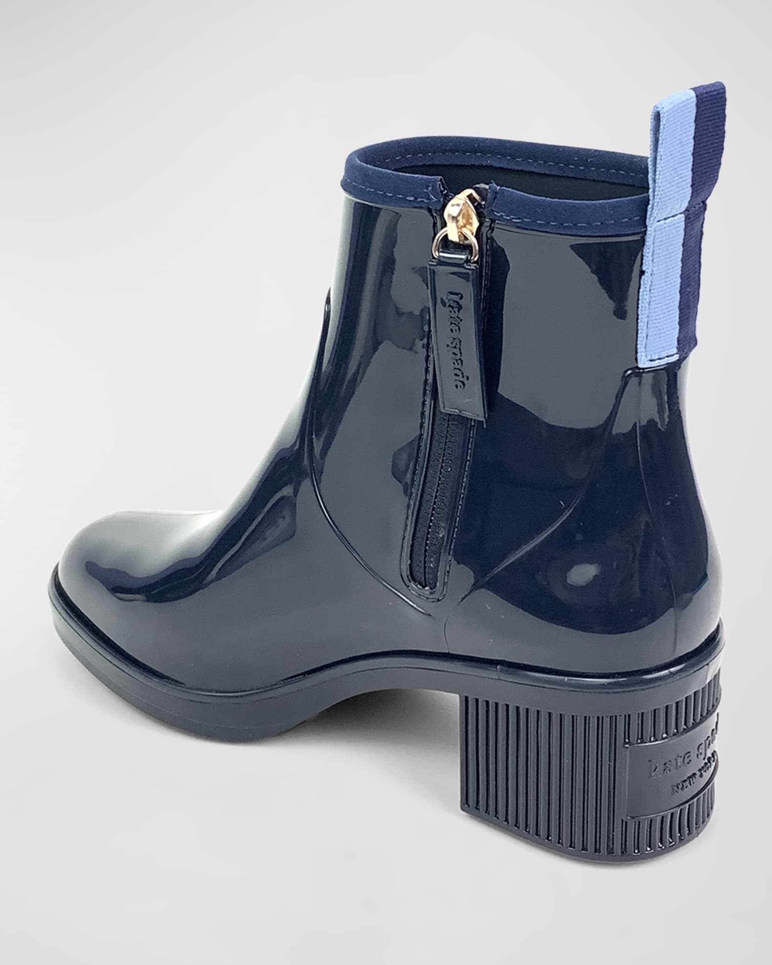 kate spade new york puddle vinyl zip rain booties | Neiman Marcus
