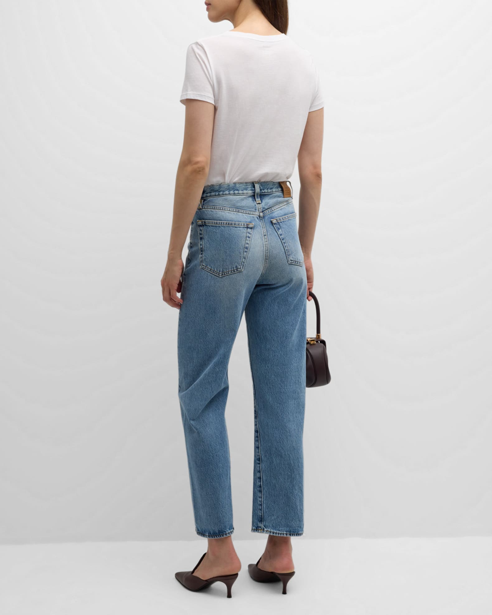 Toteme Twisted Seam Straight-Leg Jeans | Neiman Marcus