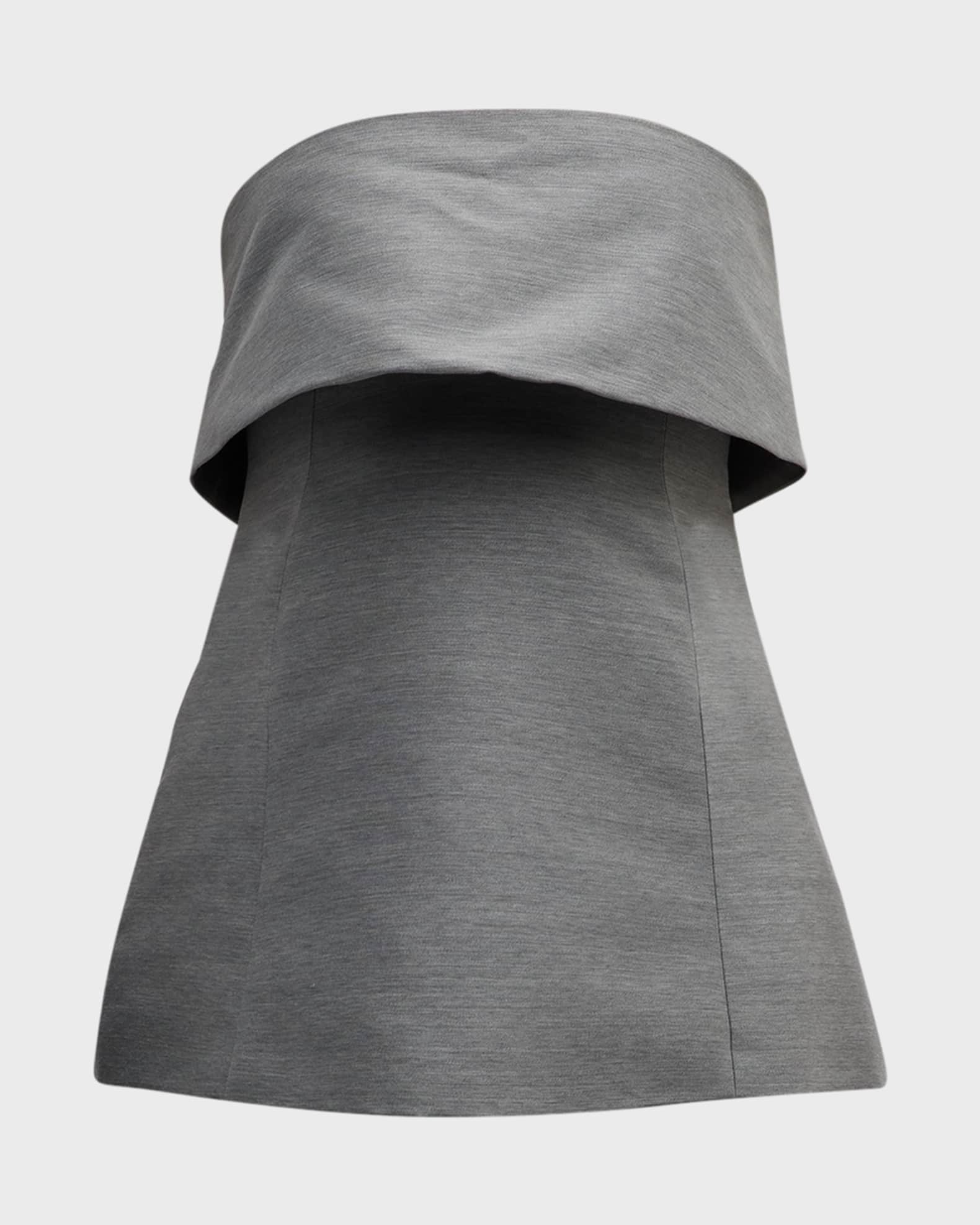 Toteme Foldover Off-The-Shoulder Evening Top | Neiman Marcus